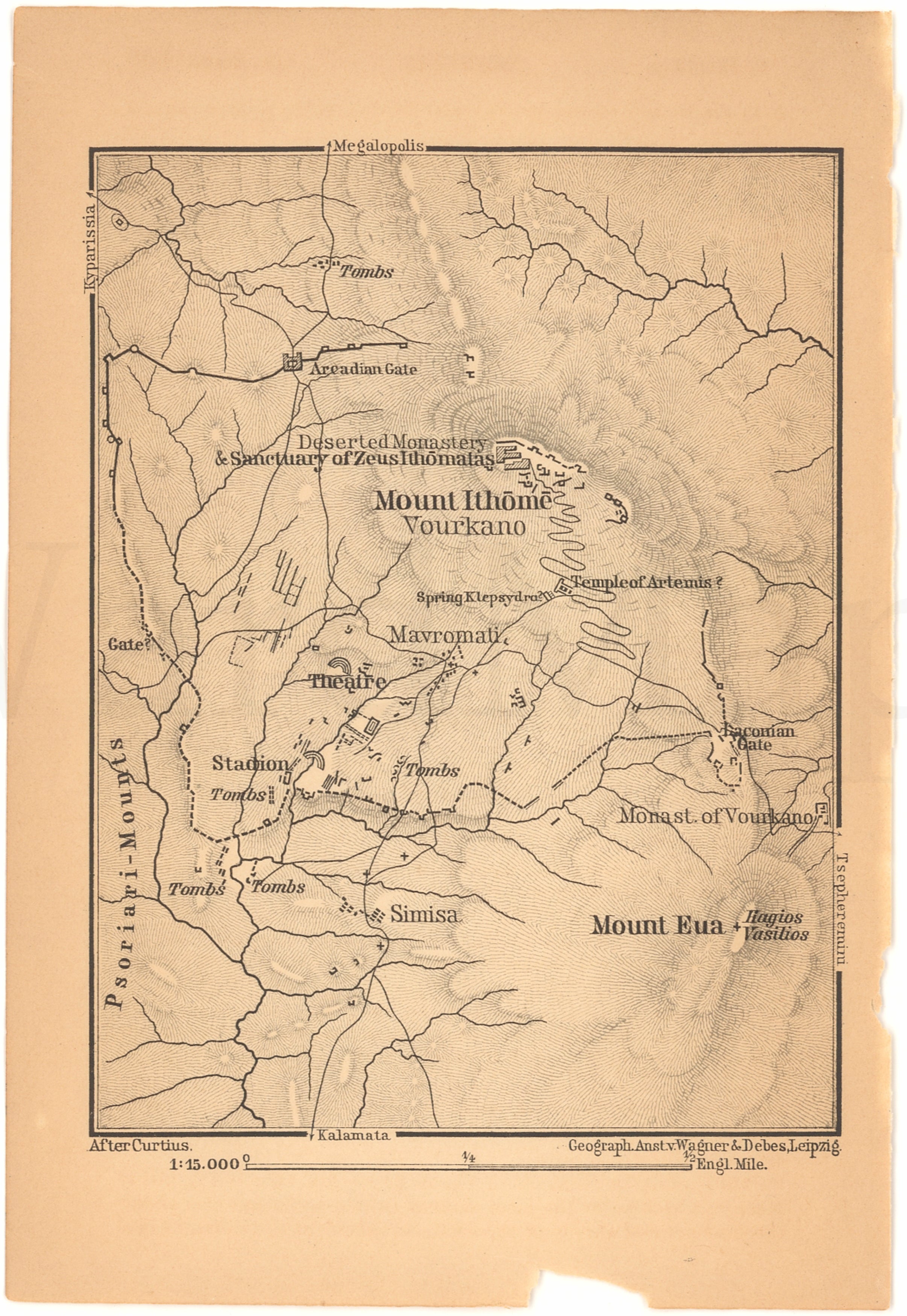 Mount Ithome, Greece 1894 – WardMaps LLC