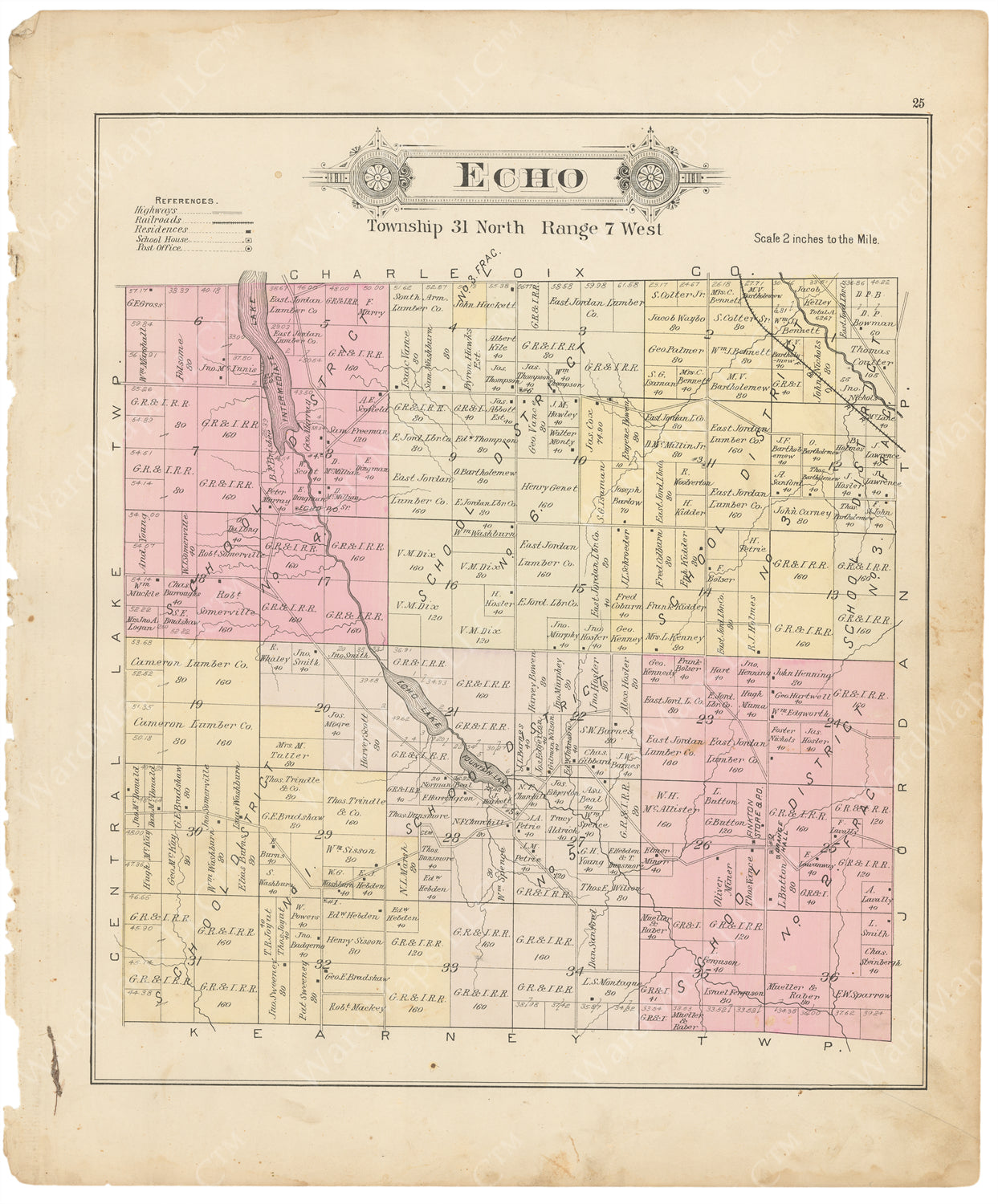 Echo, Michigan 1897 – WardMaps LLC