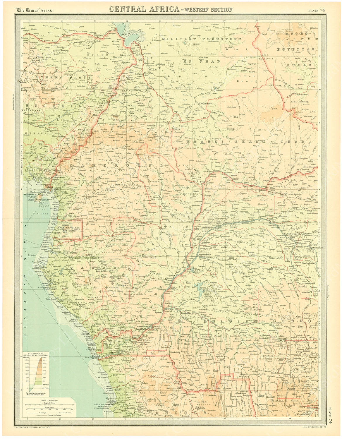 Africa 1922: Central West Part – WardMaps LLC