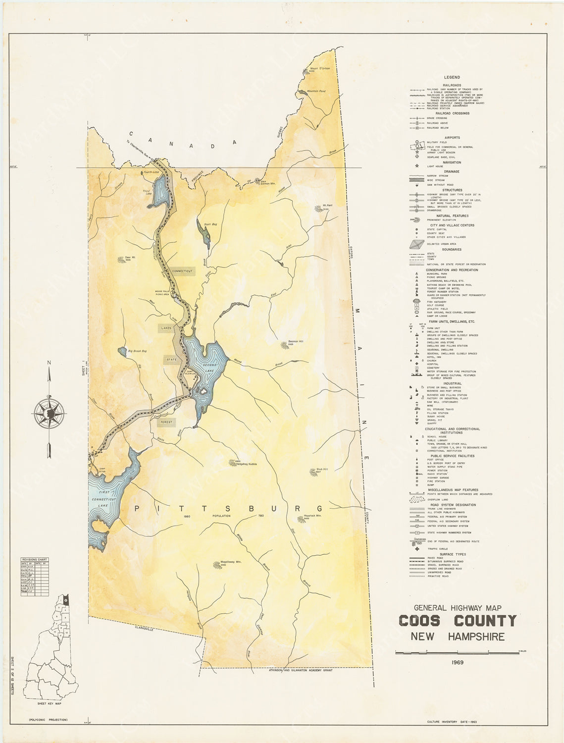 Coos County, New Hampshire 1969: 02 of 12 – WardMaps LLC