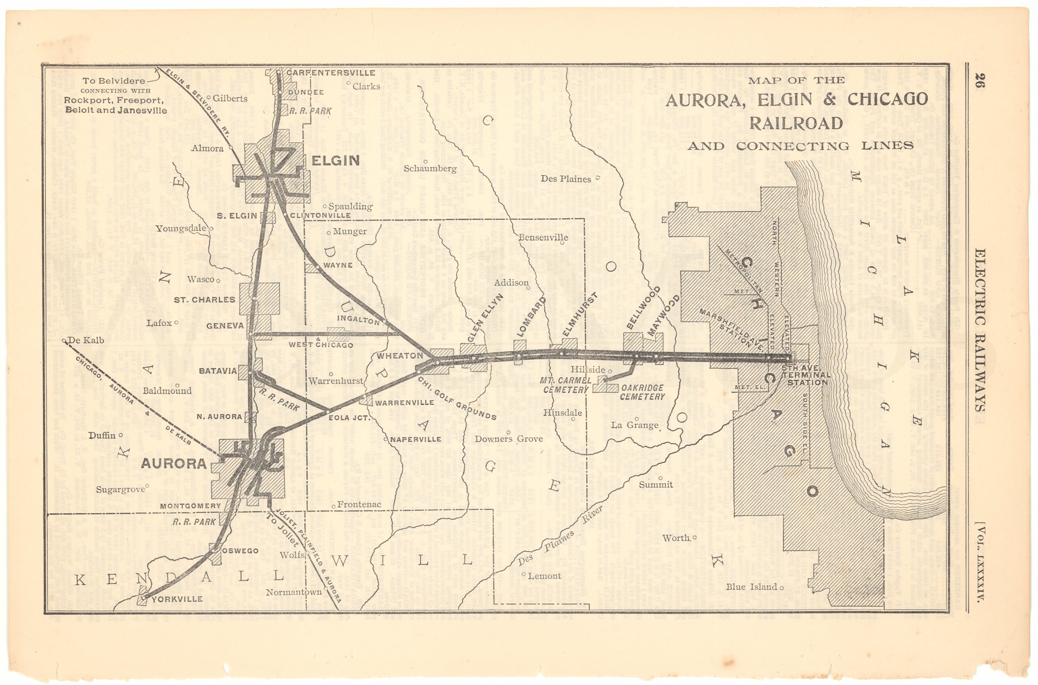 Electric Railway System Maps 1914 & 1916 – WardMaps LLC