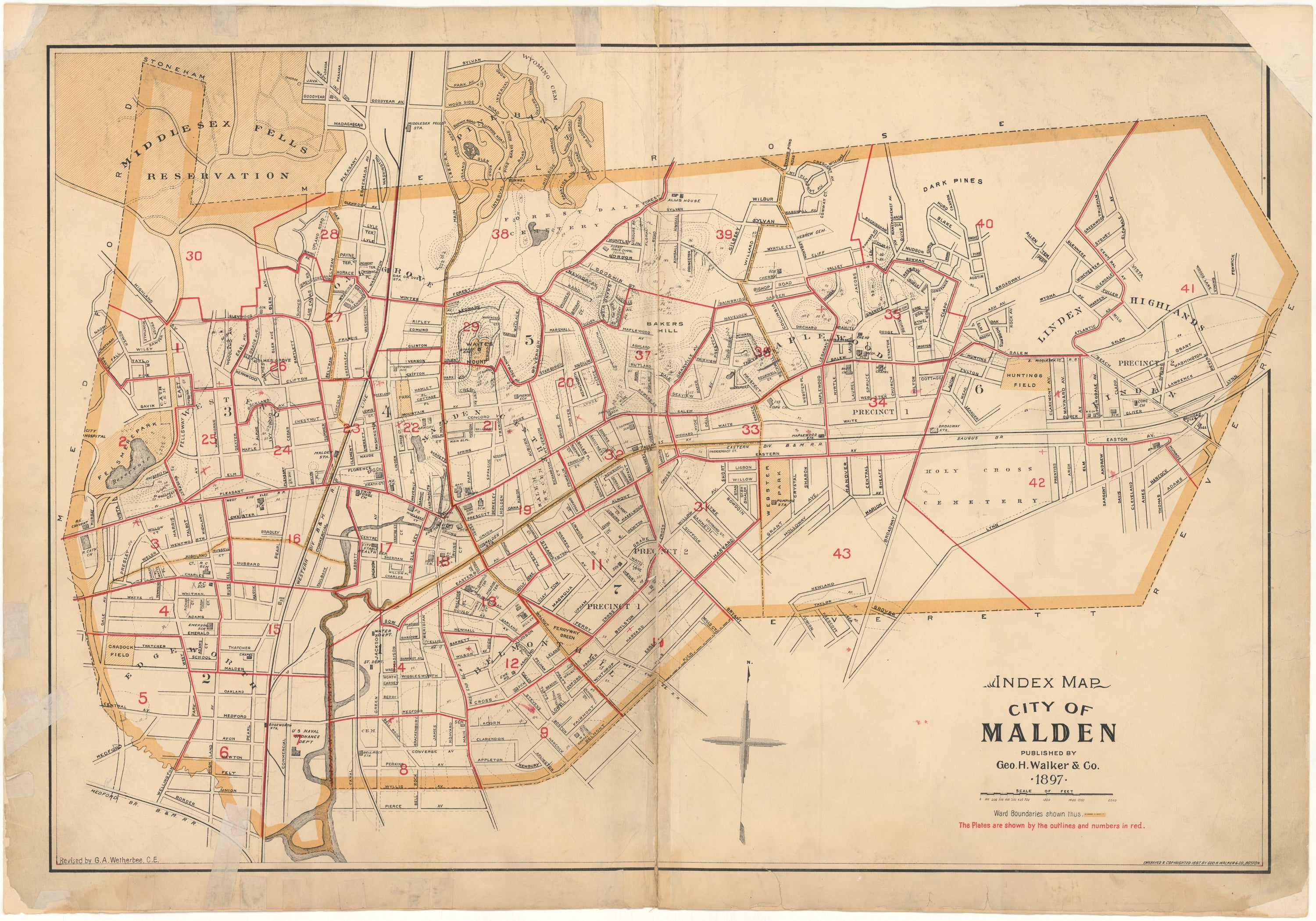 Atlas of Malden, Massachusetts 1897 – WardMaps LLC