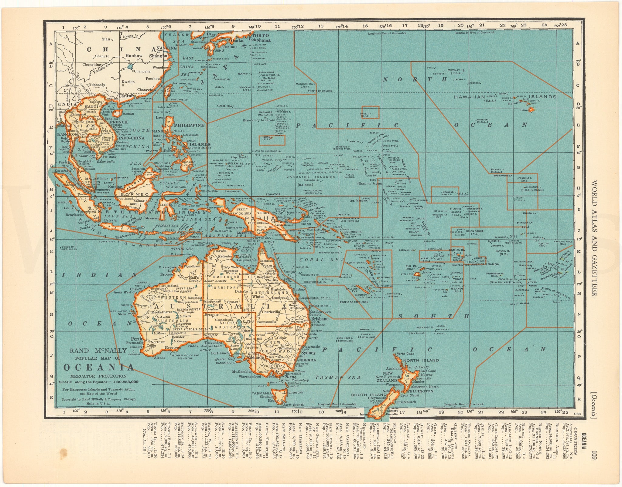 Maps of Oceania, Pacific Ocean, or South Pacific – WardMaps LLC