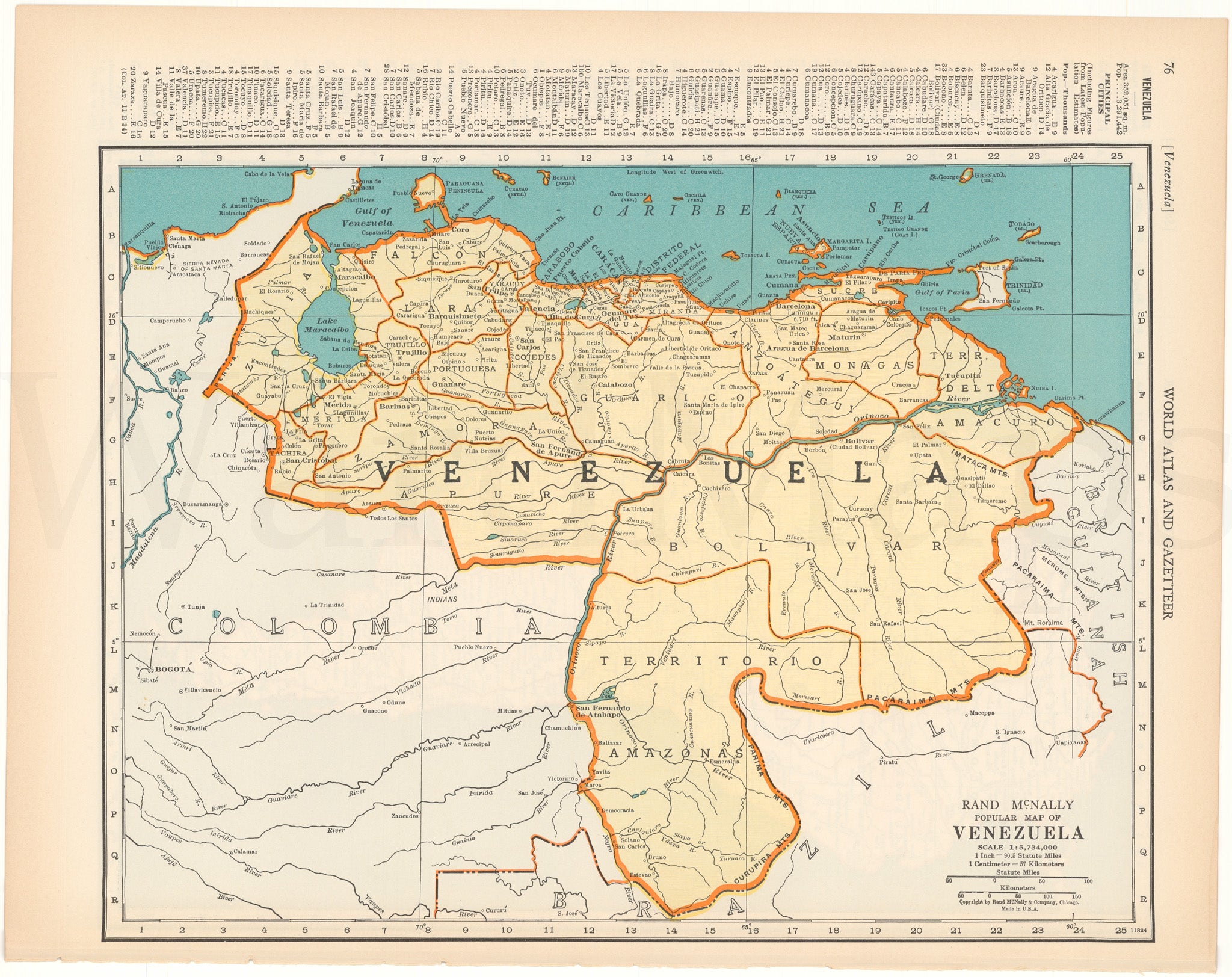 Venezuela Antique Maps – WardMaps LLC