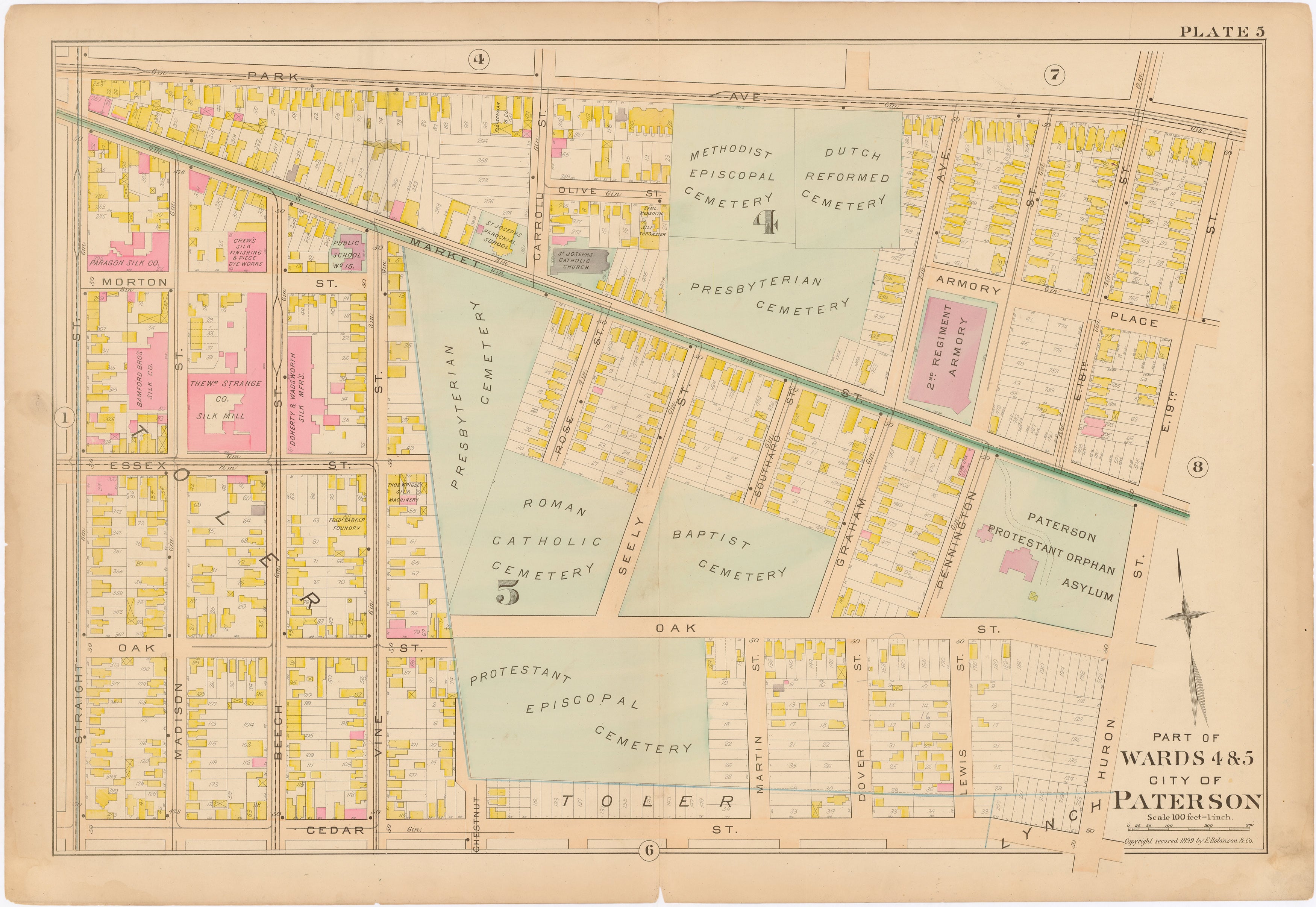 Atlas of Paterson, New Jersey 1899 – WardMaps LLC