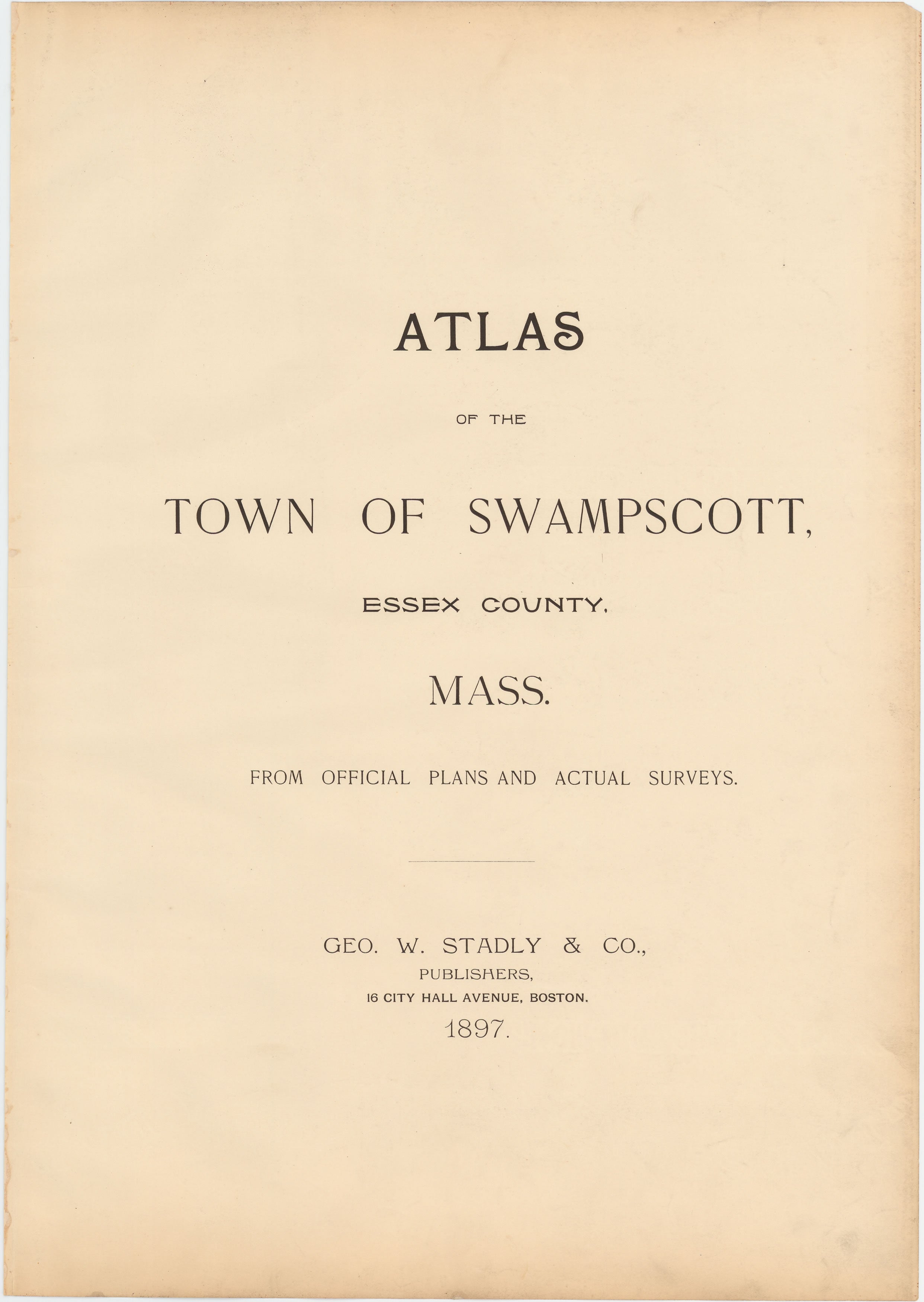Atlas of Swampscott, Massachusetts 1897 – WardMaps LLC