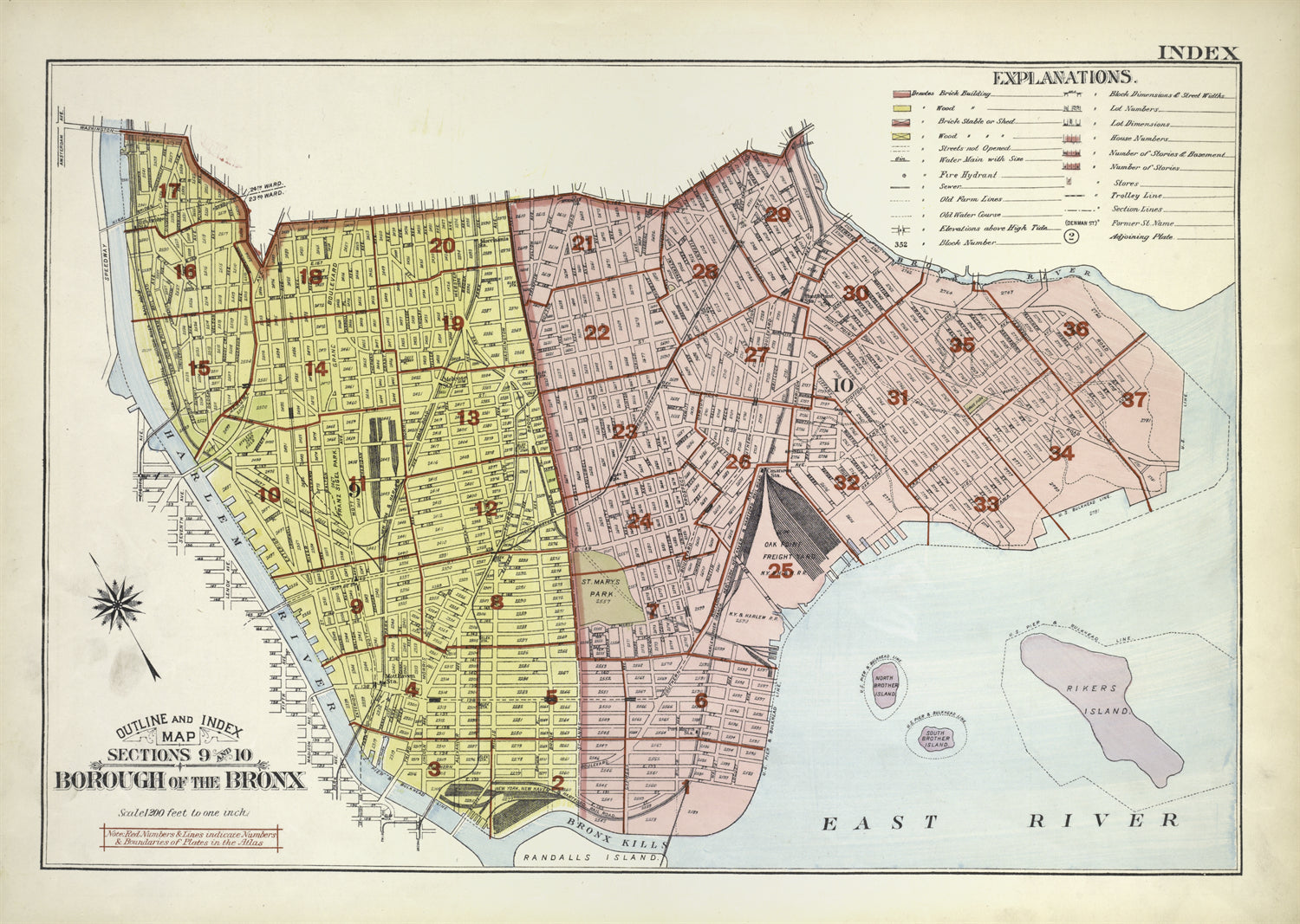 Atlas of The Bronx (Sections 9-13), New York 1921 – WardMaps LLC