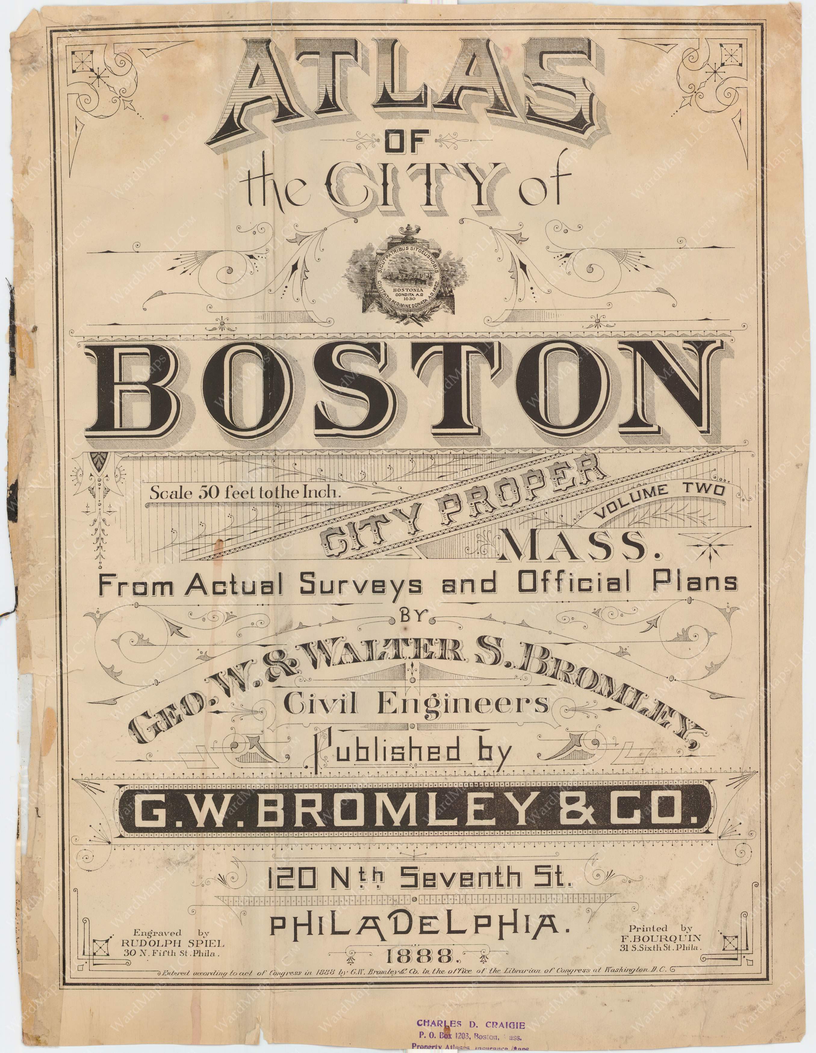 Atlas of Boston, Massachusetts 1888 Vol. 2 – WardMaps LLC
