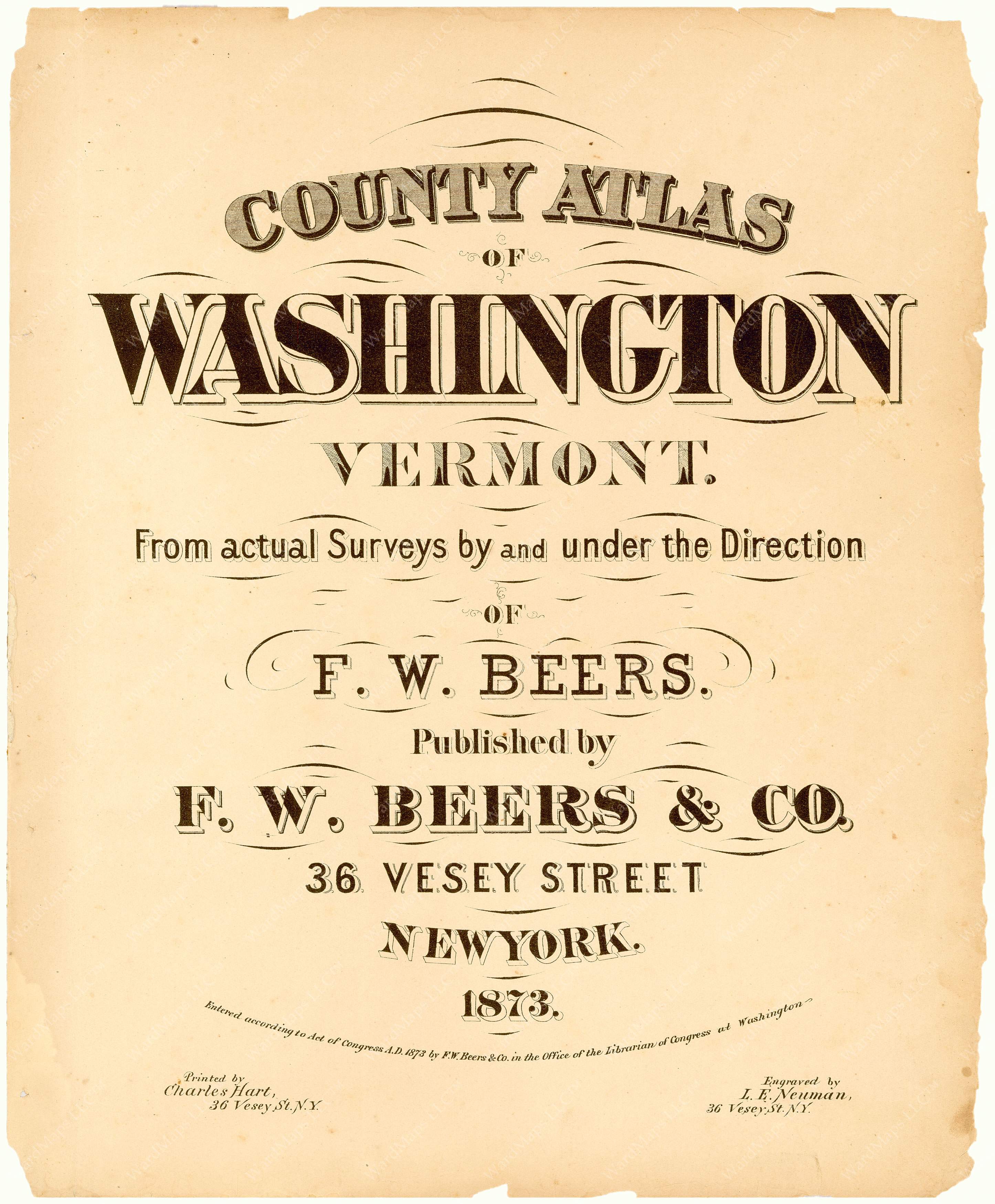 Atlas of Washington County, Vermont 1873 – WardMaps LLC