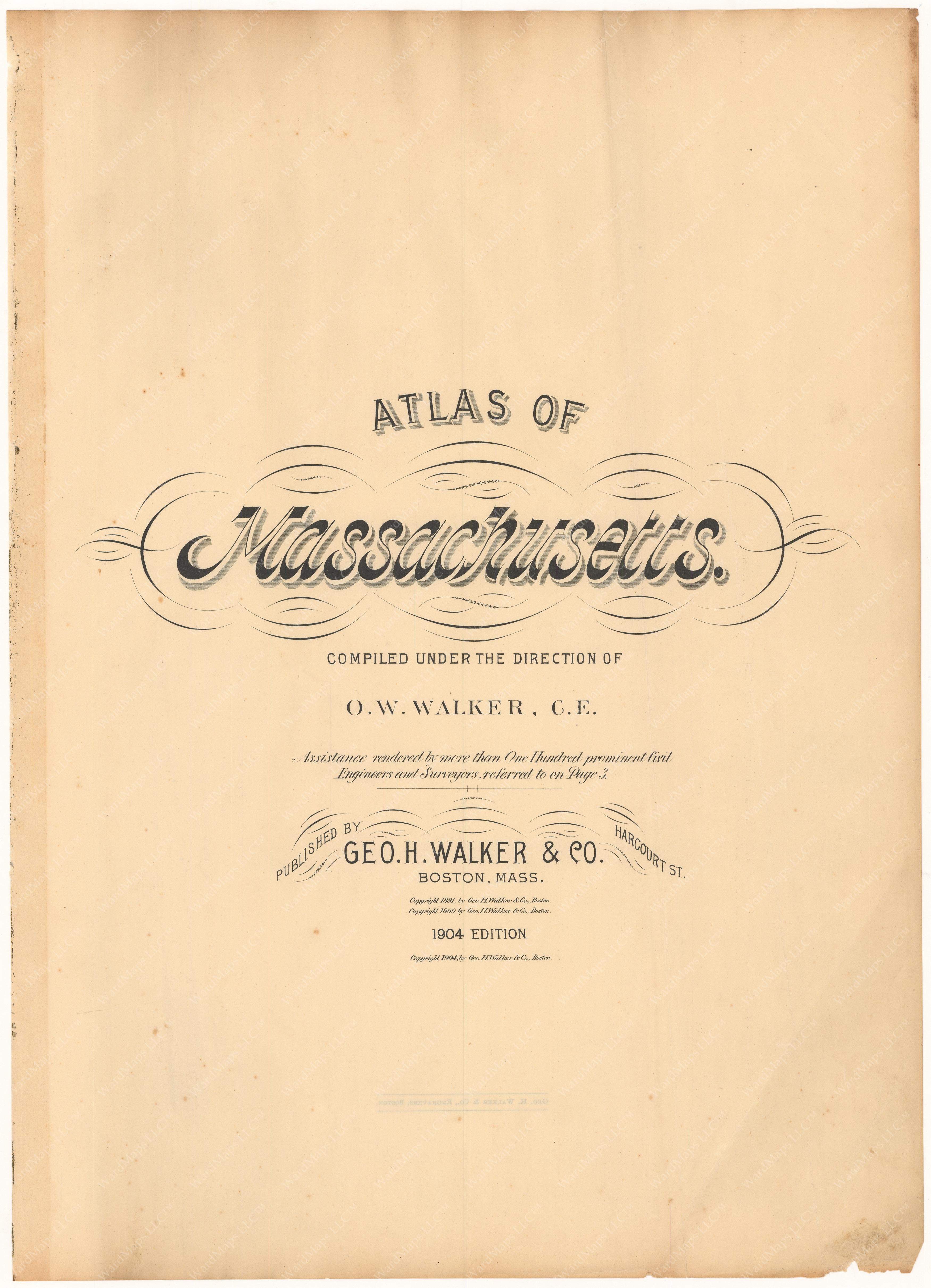 Atlas of Massachusetts 1904 – WardMaps LLC