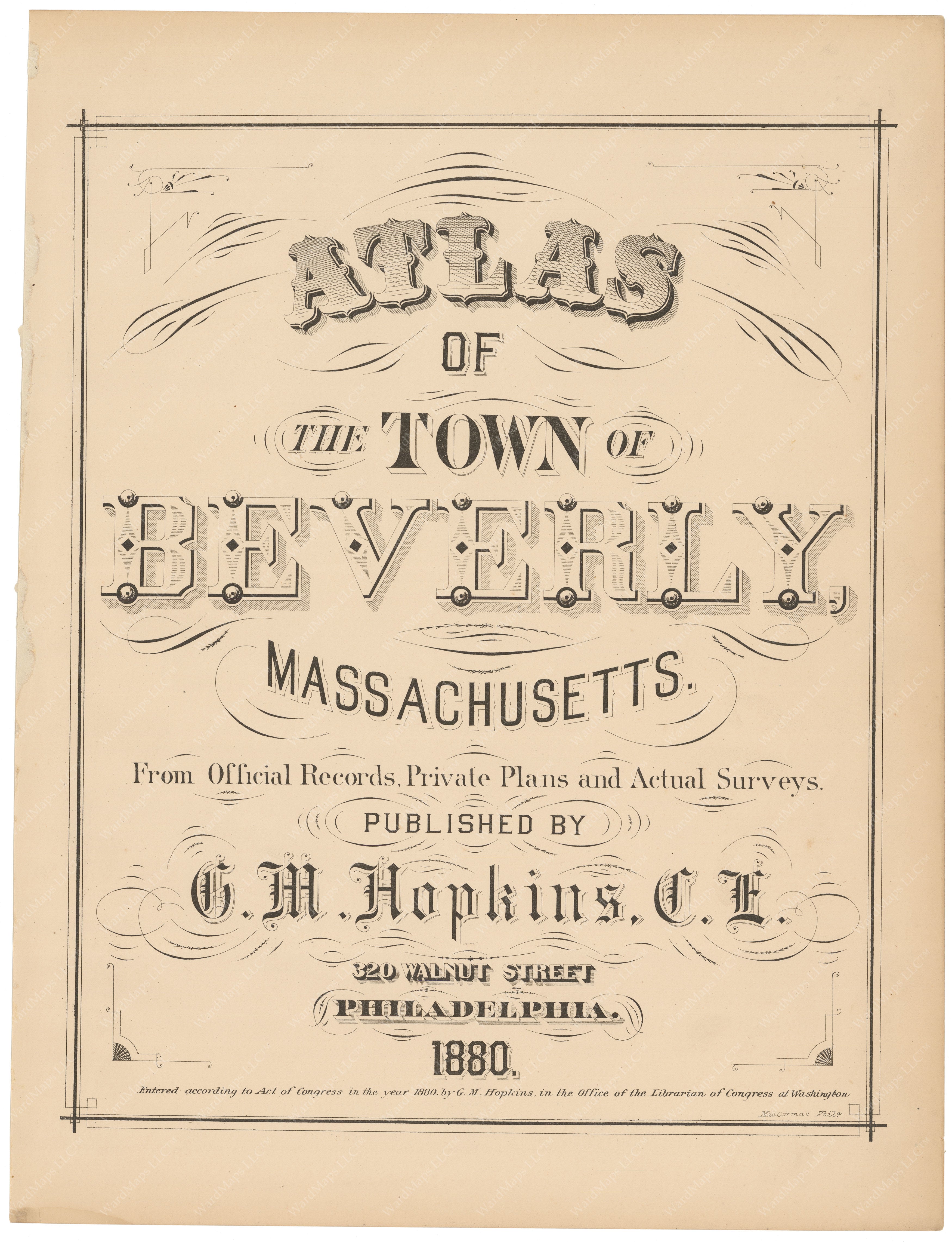 Atlas of Beverly, Massachusetts 1880 – WardMaps LLC