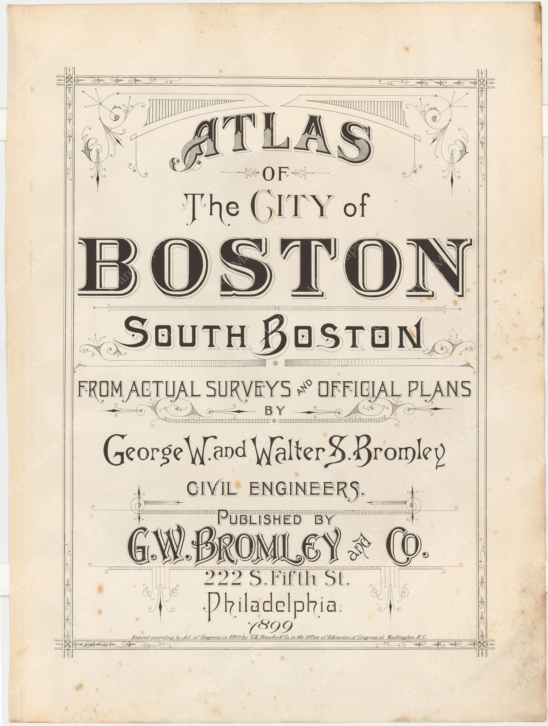 Atlas of South Boston, Massachusetts 1899 – WardMaps LLC