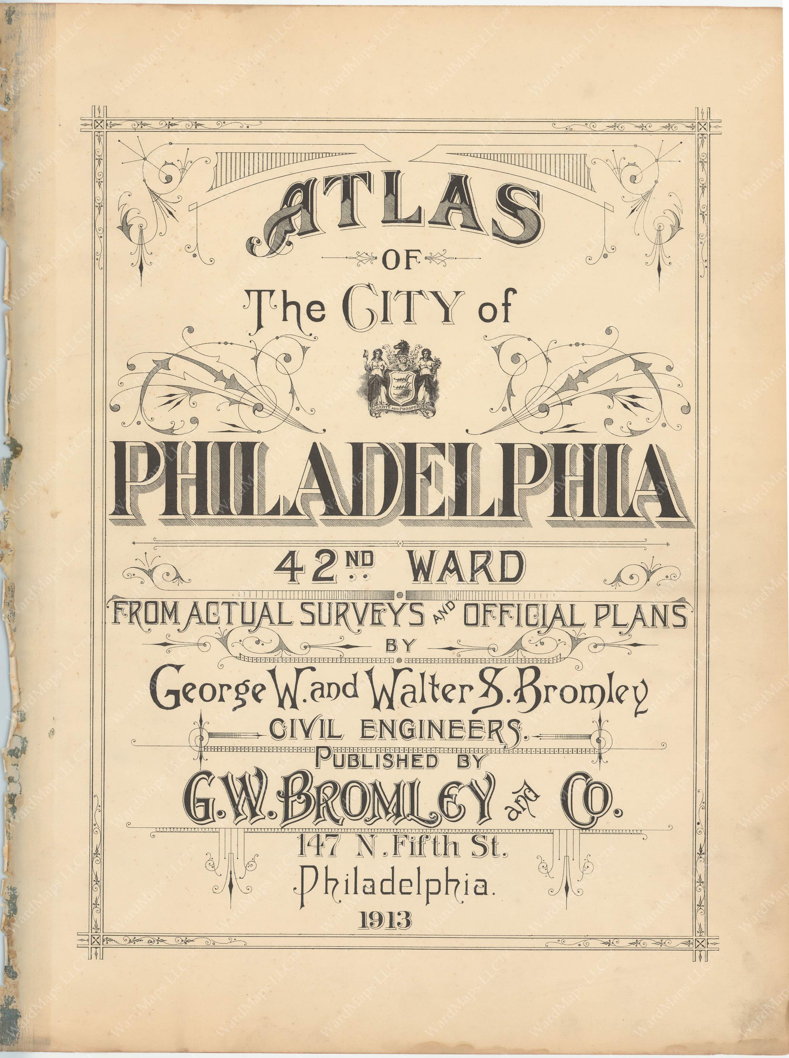 Atlas of Philadelphia, Pennsylvania 1913 – WardMaps LLC