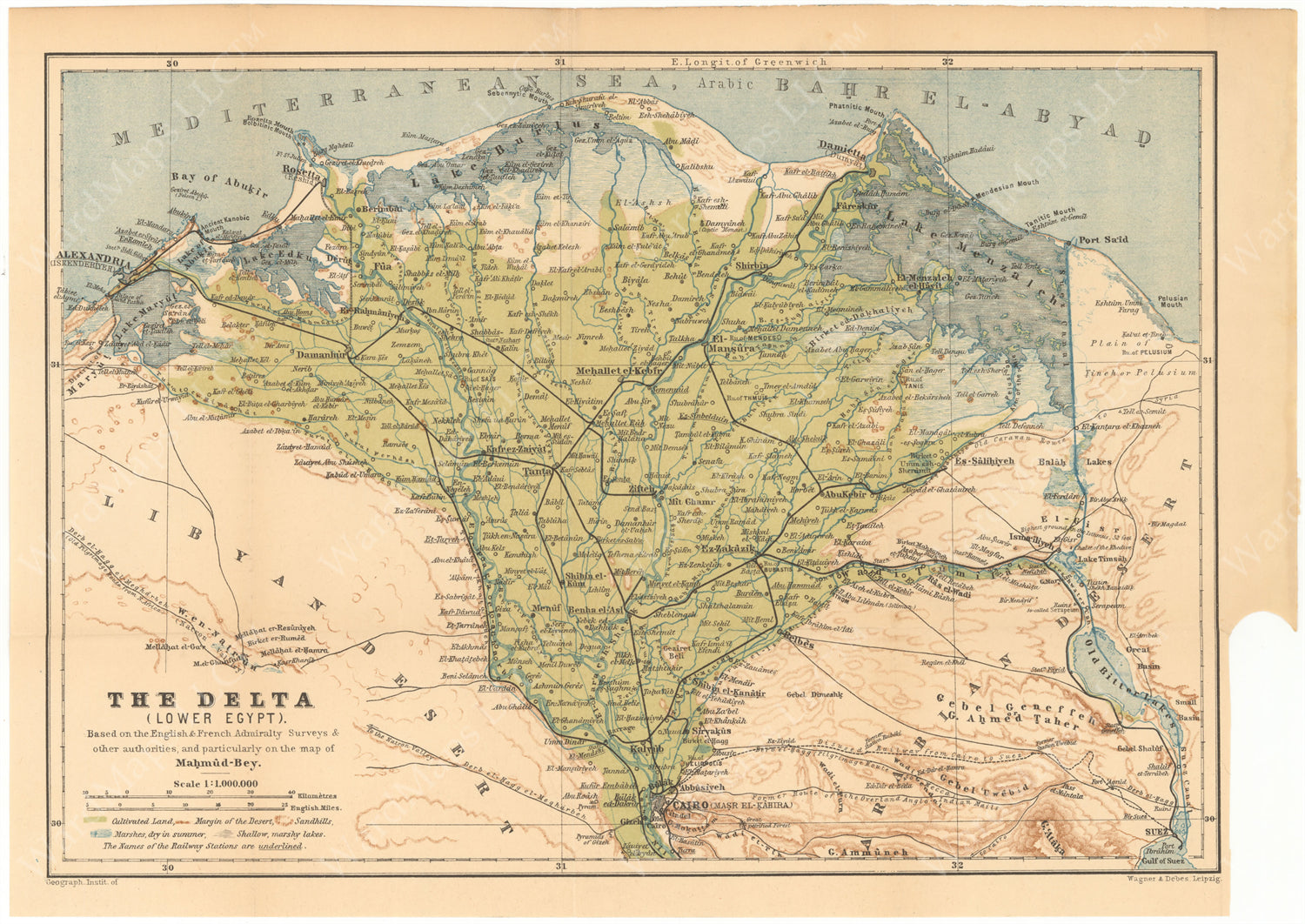 Lower Egypt 1885 – WardMaps LLC