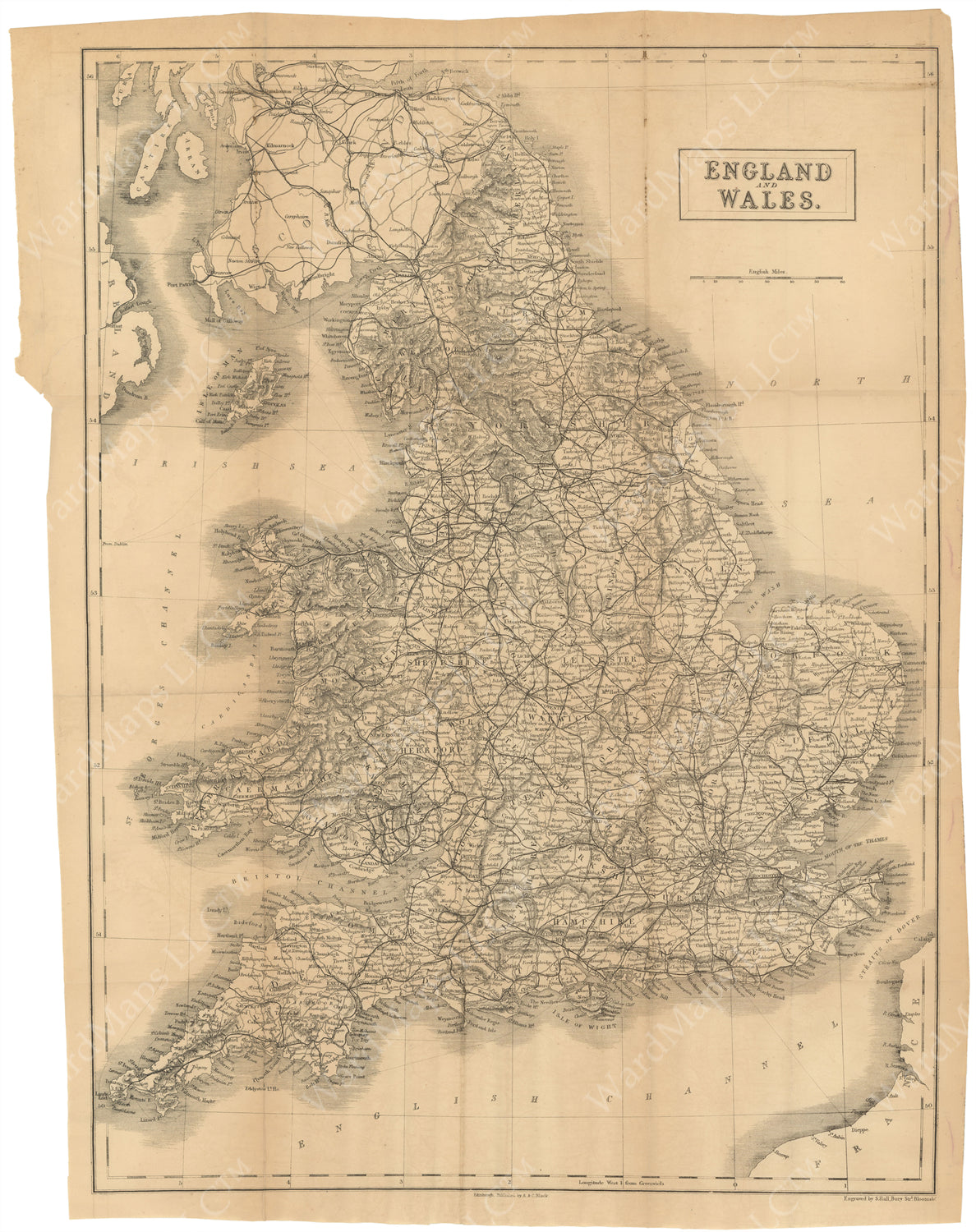 England and Wales 1866 – WardMaps LLC