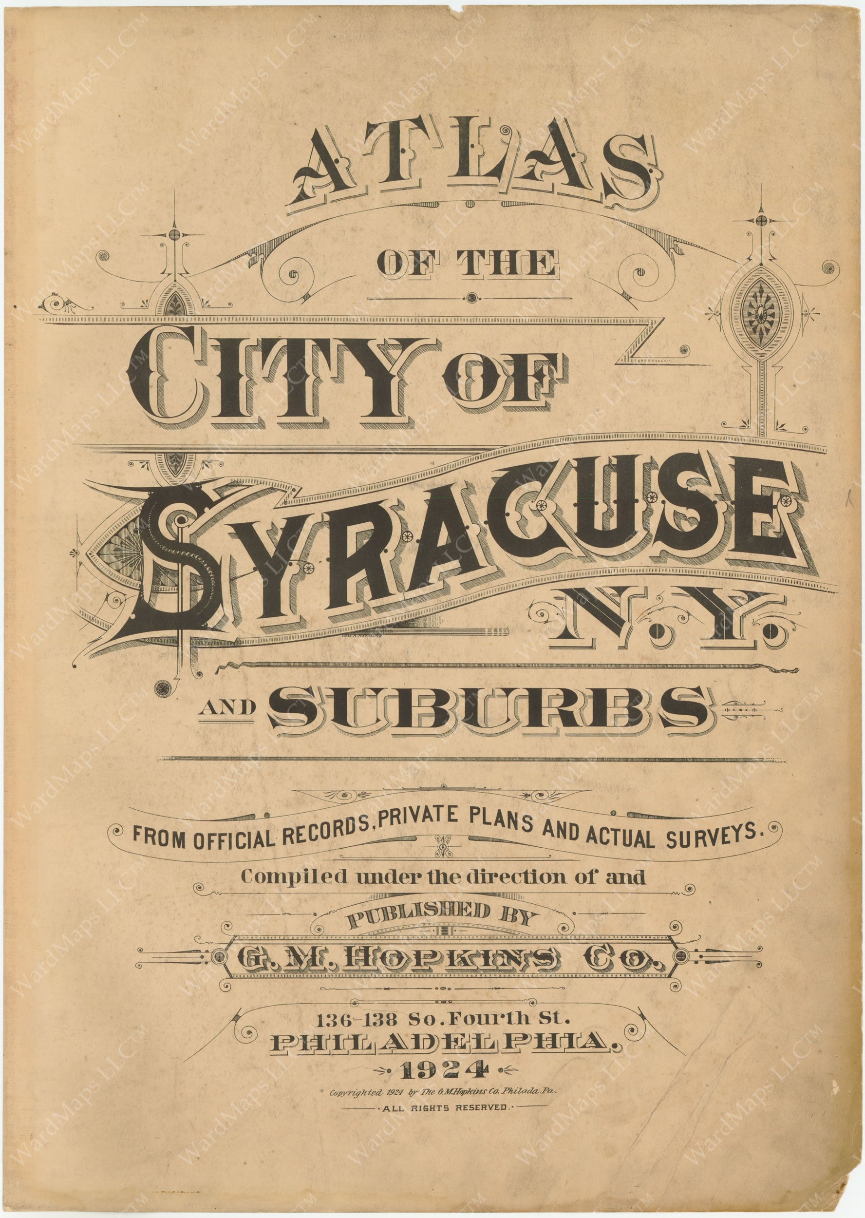 Atlas of Syracuse, New York 1924 – WardMaps LLC