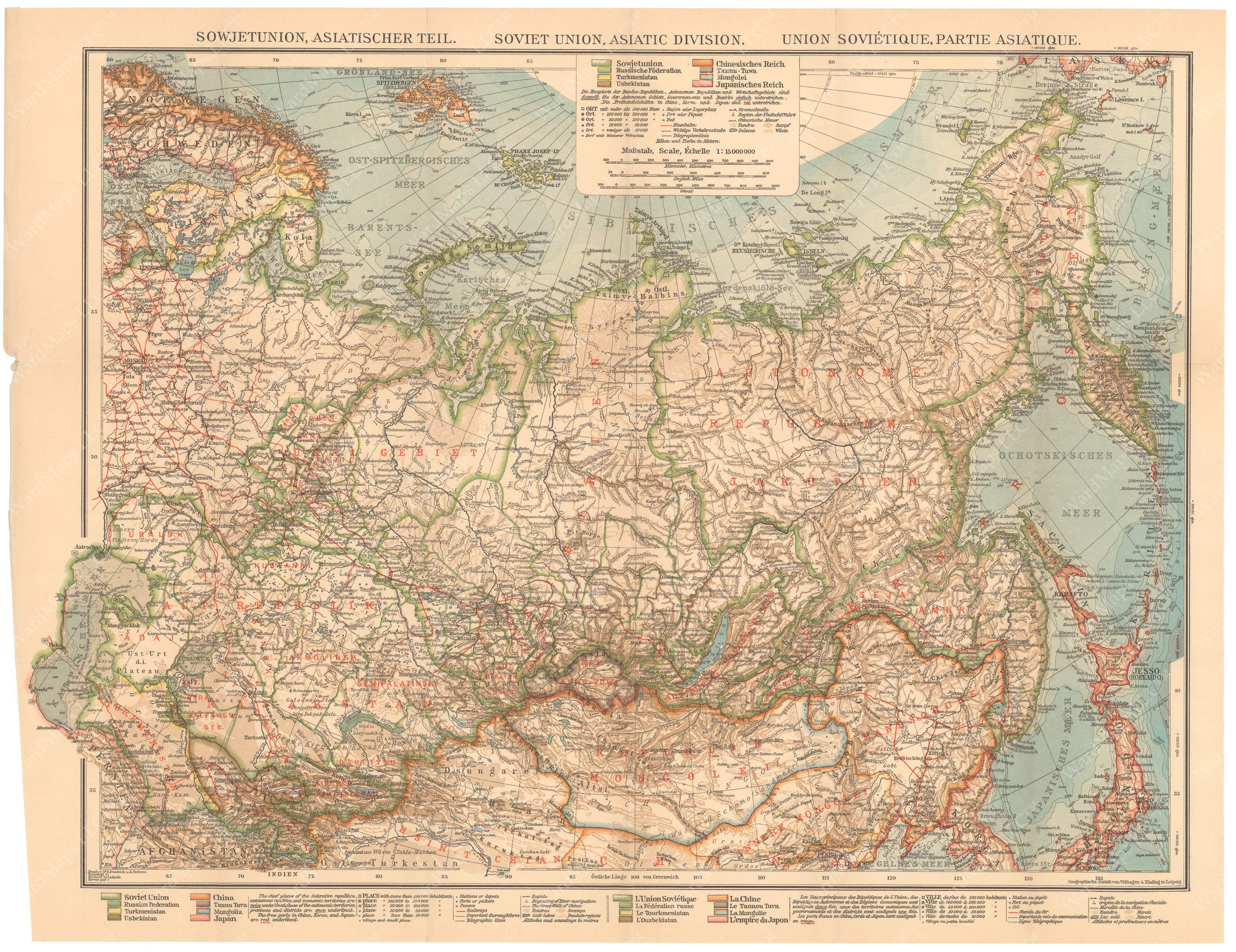 Soviet Union 1928 – WardMaps LLC