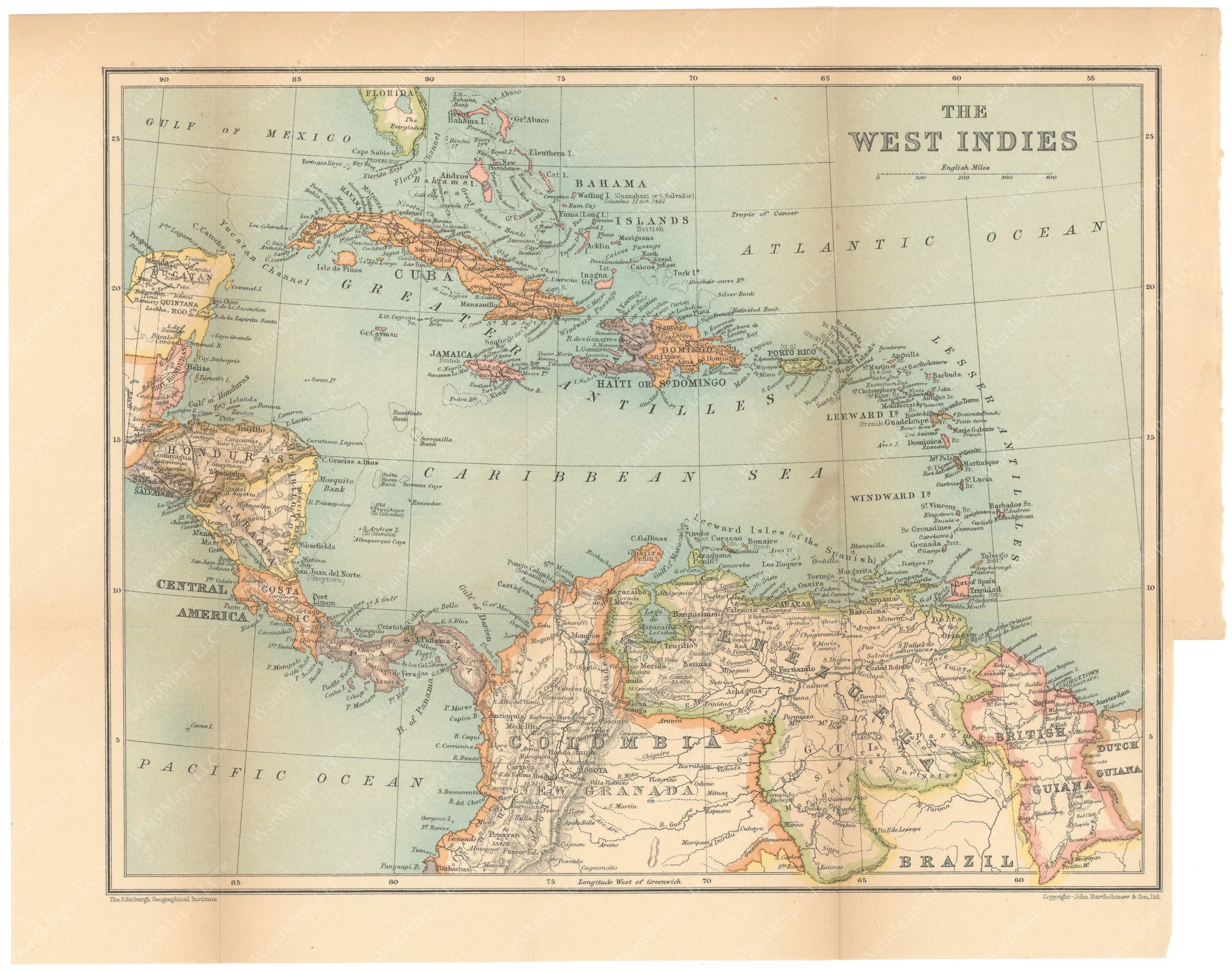 West Indies 1927 – WardMaps LLC