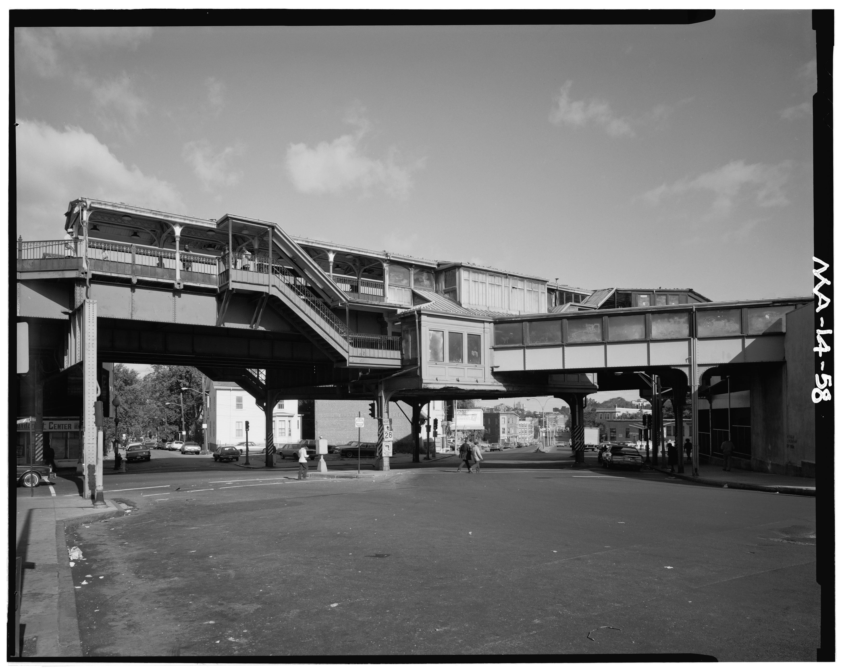Egleston Square Station, Boston, Massachusetts 1982: East Elevation ...