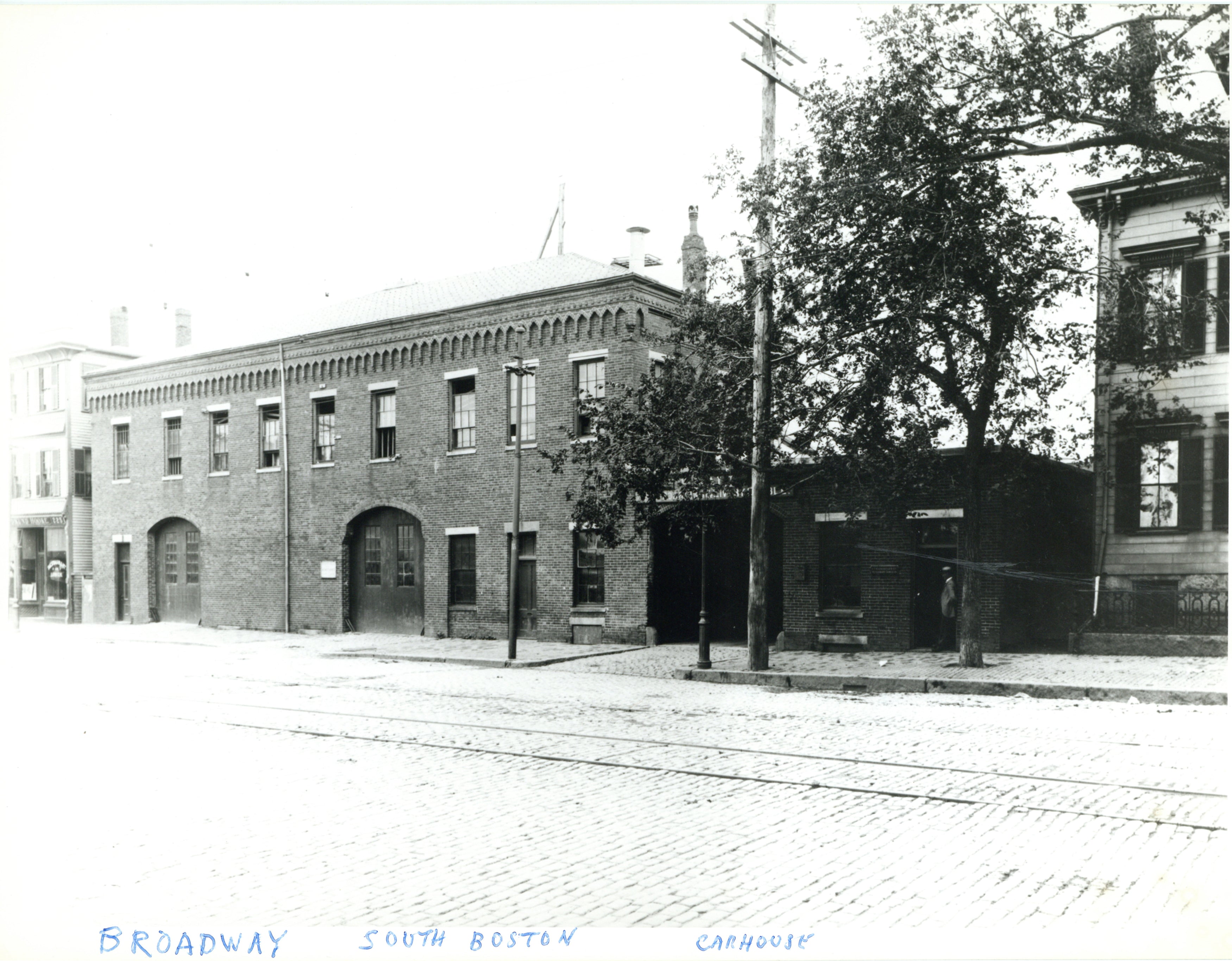 Broadway Car House, South Boston, Massachusetts Circa 1890s – WardMaps LLC