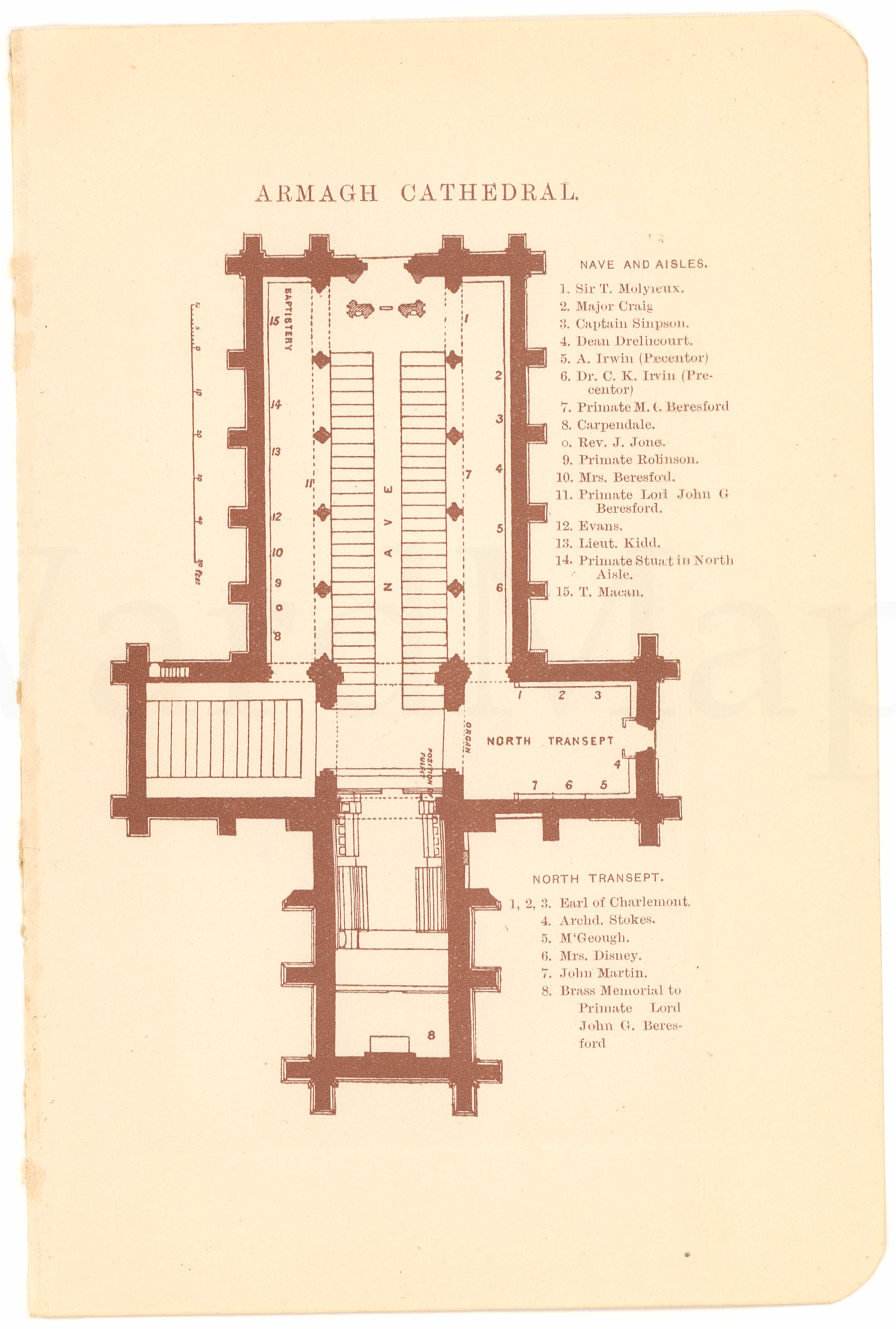 Armagh Cathedral, Northern Ireland 1906 – WardMaps LLC