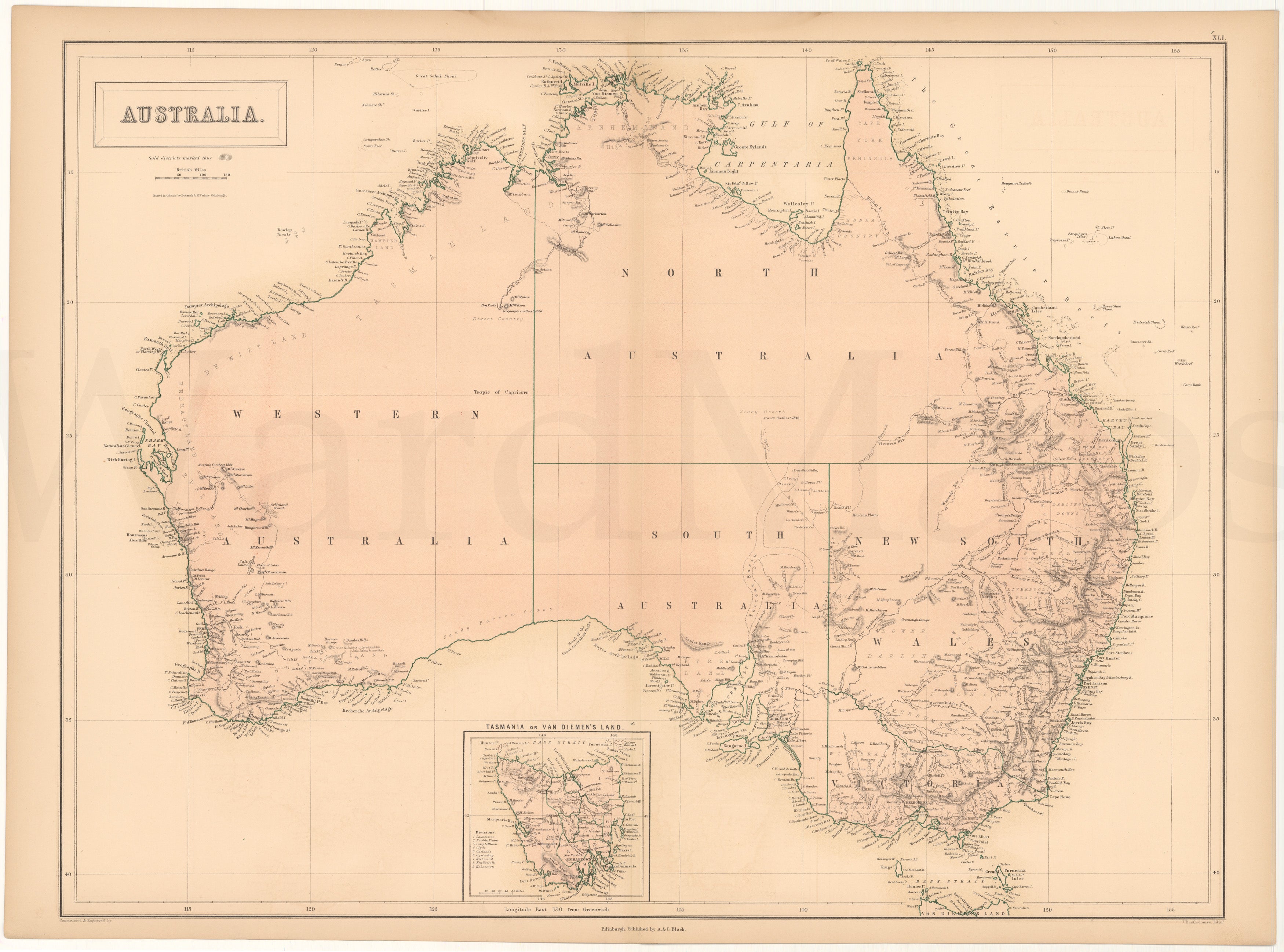 Australia 1857 – WardMaps LLC