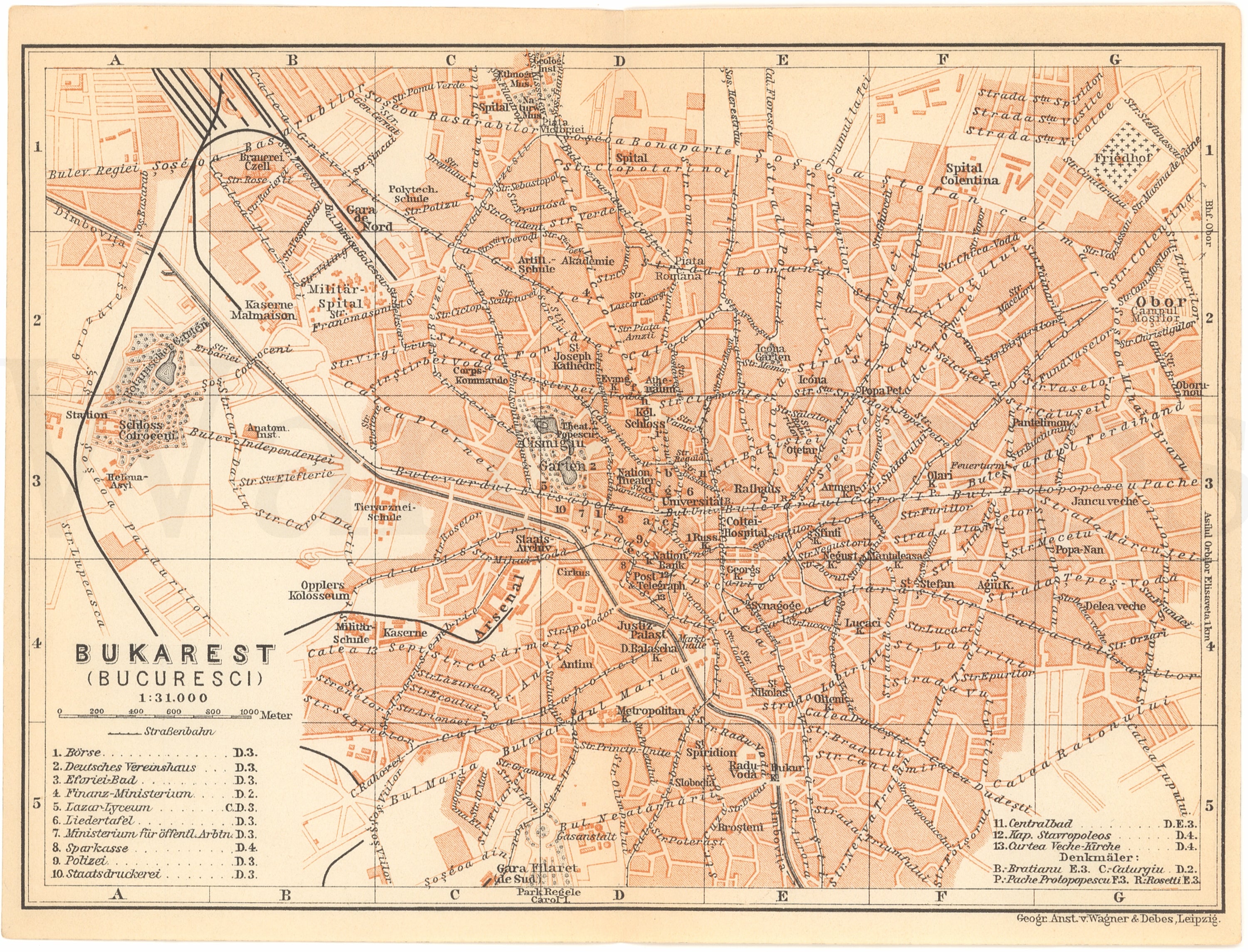 Bucharest, Romania 1911 – WardMaps LLC