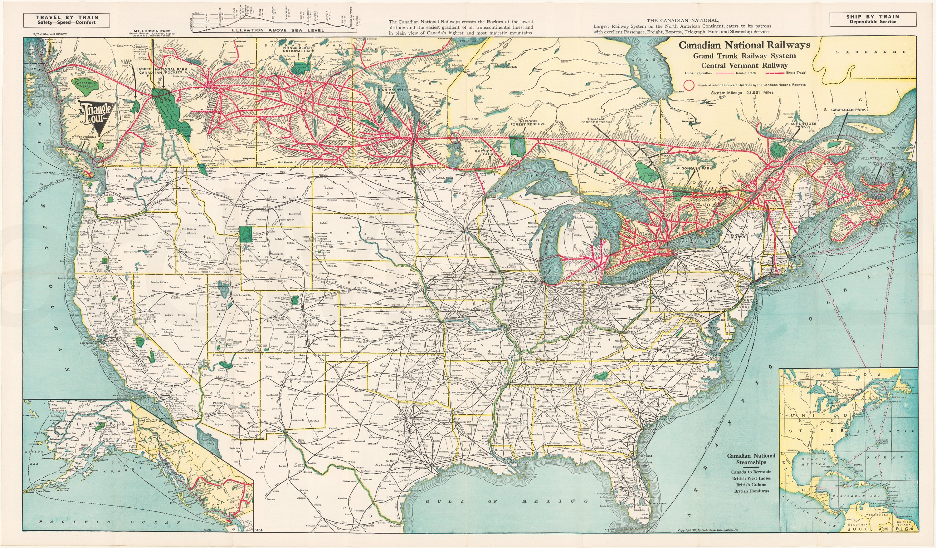 Canadian National, Grand Trunk, and Central Vermont Railways 1935 ...