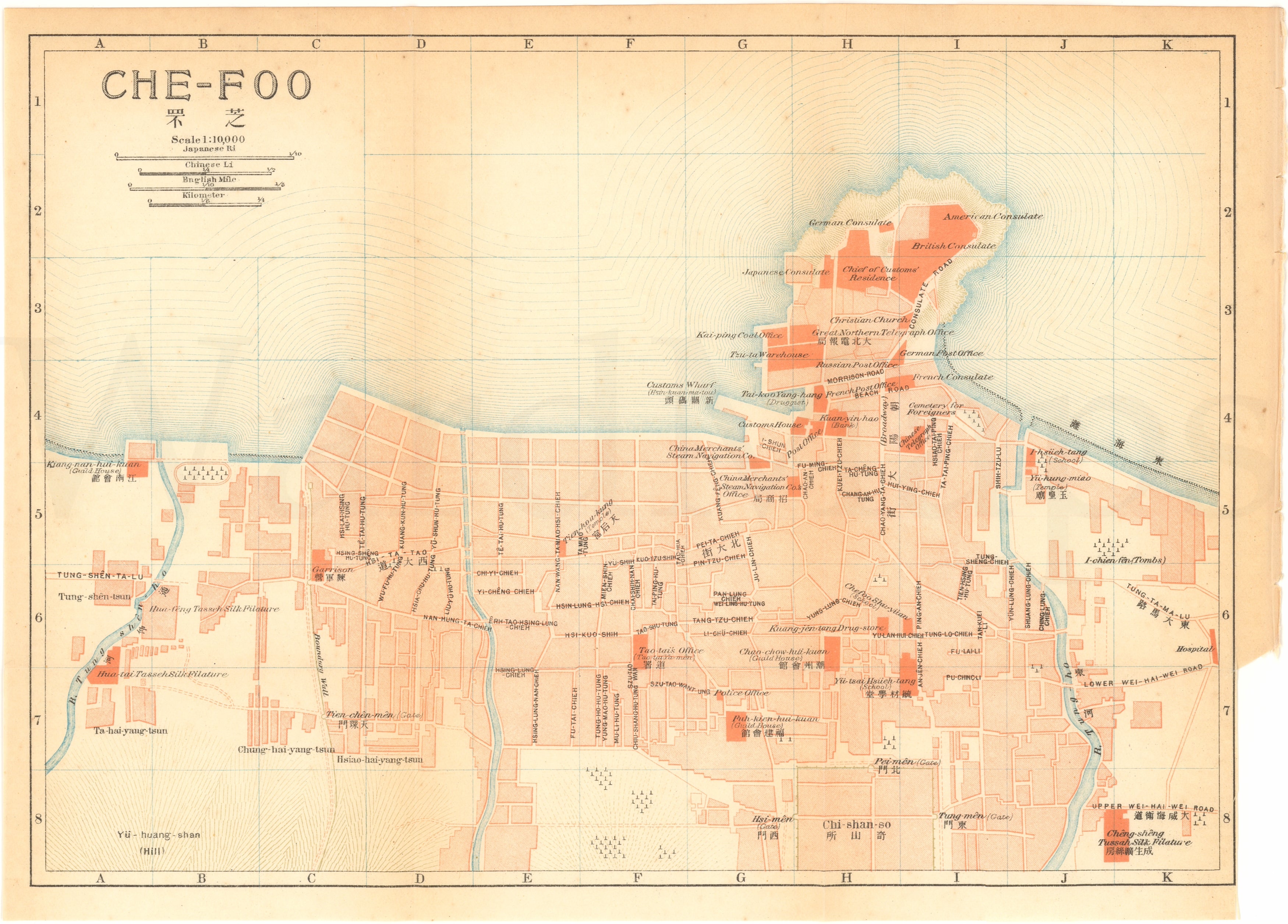Che Foo (Yantai), China 1915 – WardMaps LLC