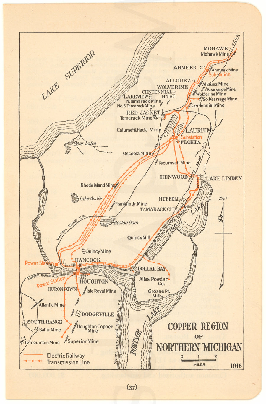 Copper Region of Northern Michigan 1921 – WardMaps LLC