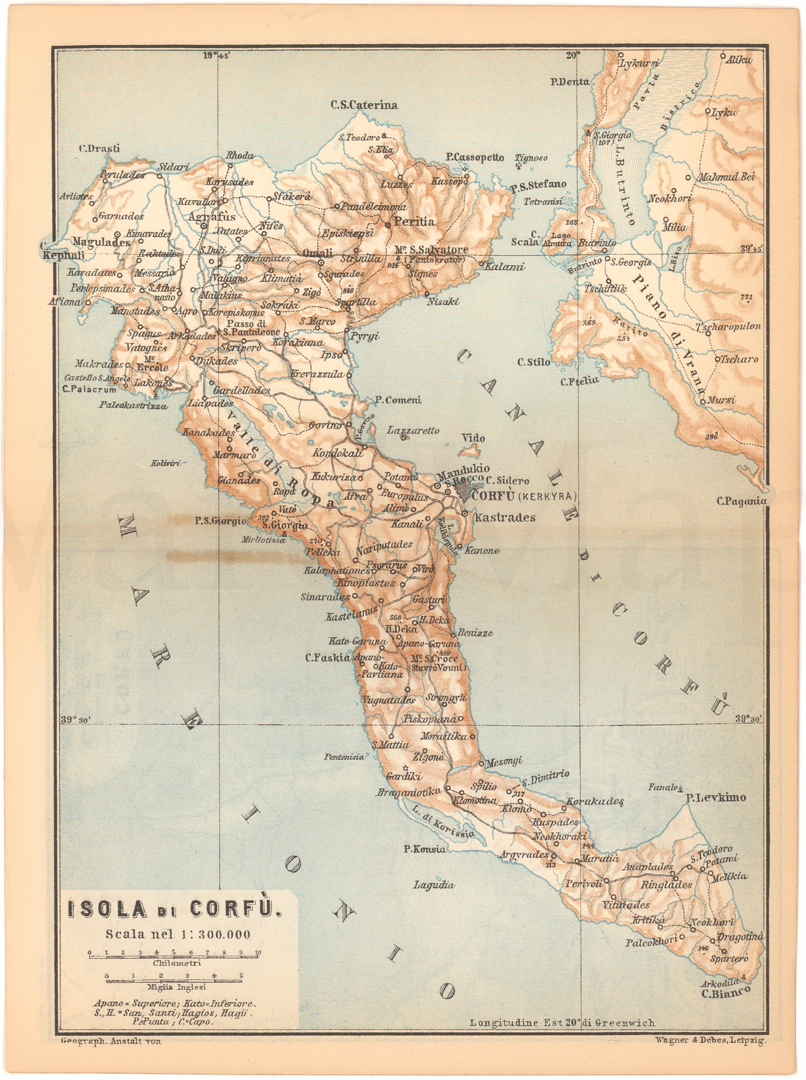 Corfu, Greece 1894 – WardMaps LLC
