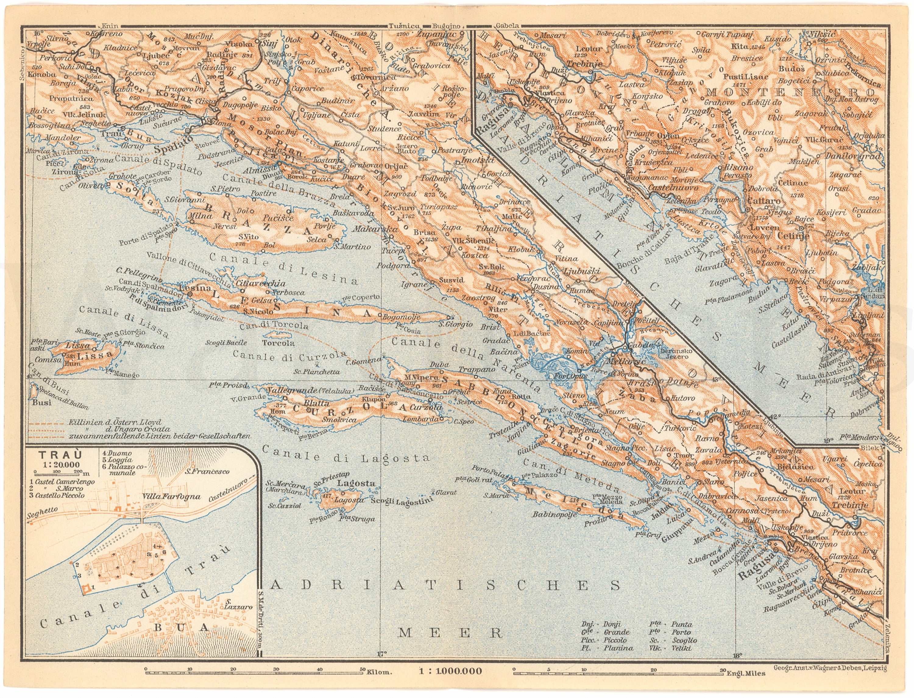 Dalmatia Region (Central Part), Croatia 1911 – WardMaps LLC