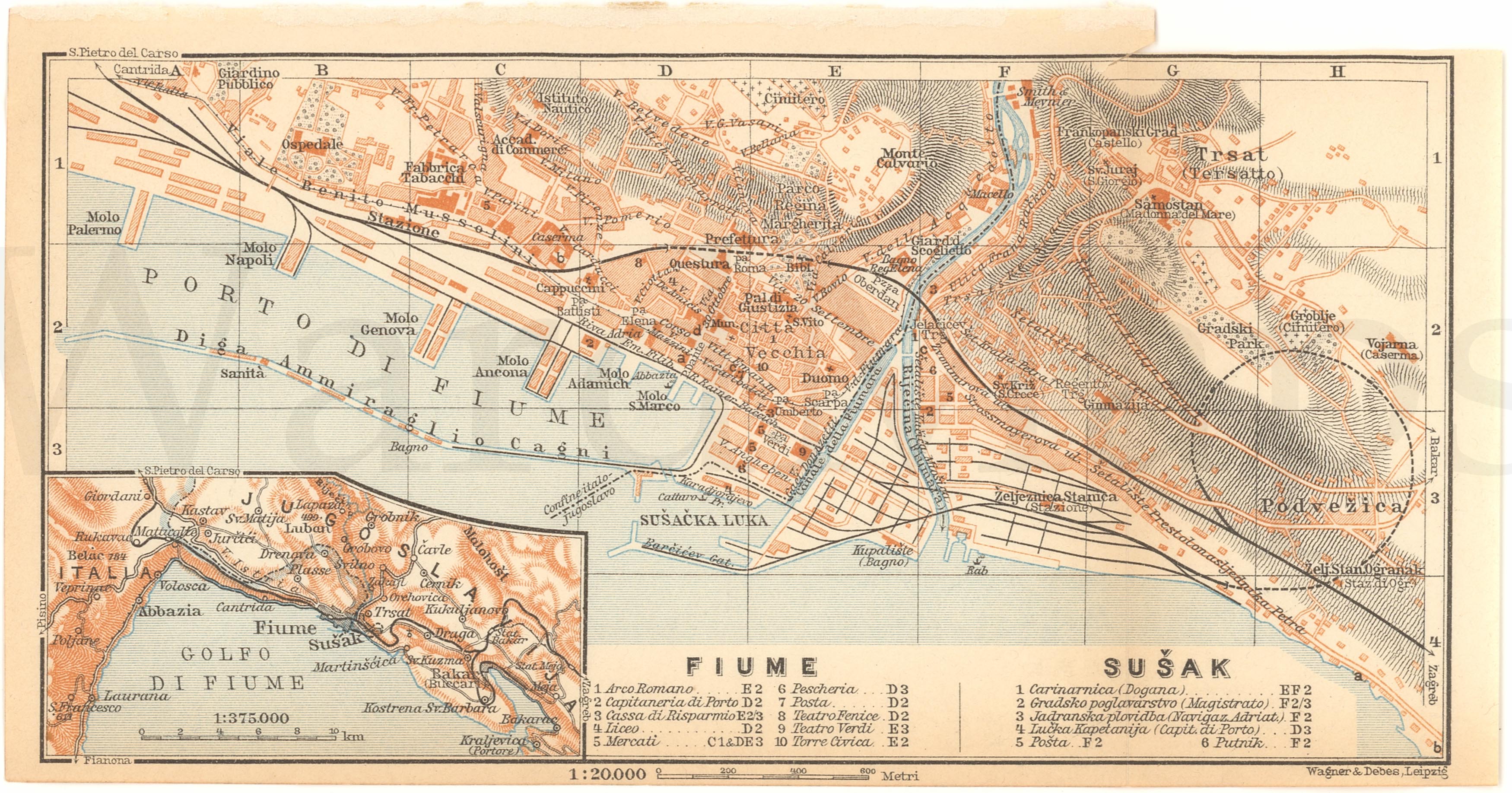 Rijeka, Croatia 1930 – WardMaps LLC