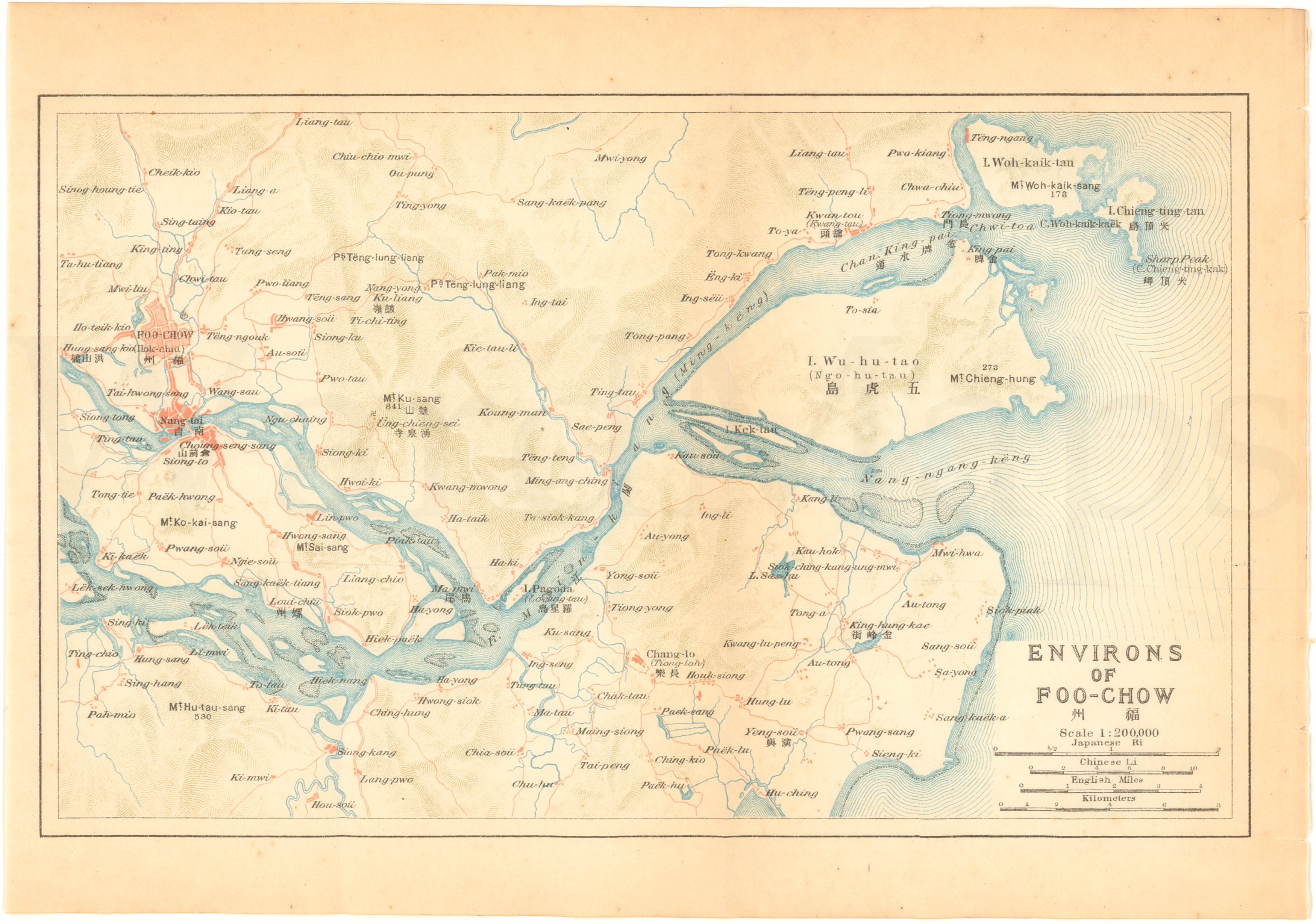 Foo-Chow (Fuzhou) Region, China 1915 – WardMaps LLC
