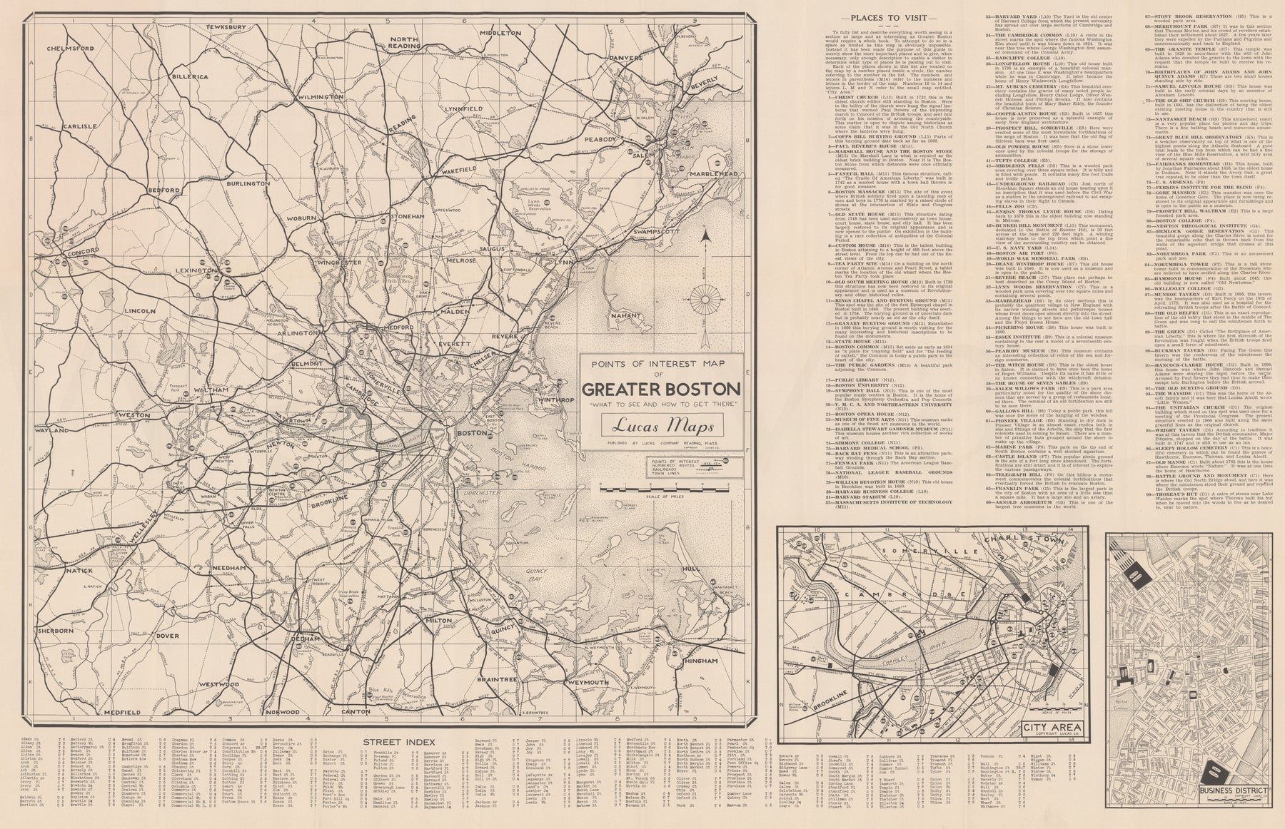 Greater Boston, Massachusetts Circa Late 1930s – WardMaps LLC