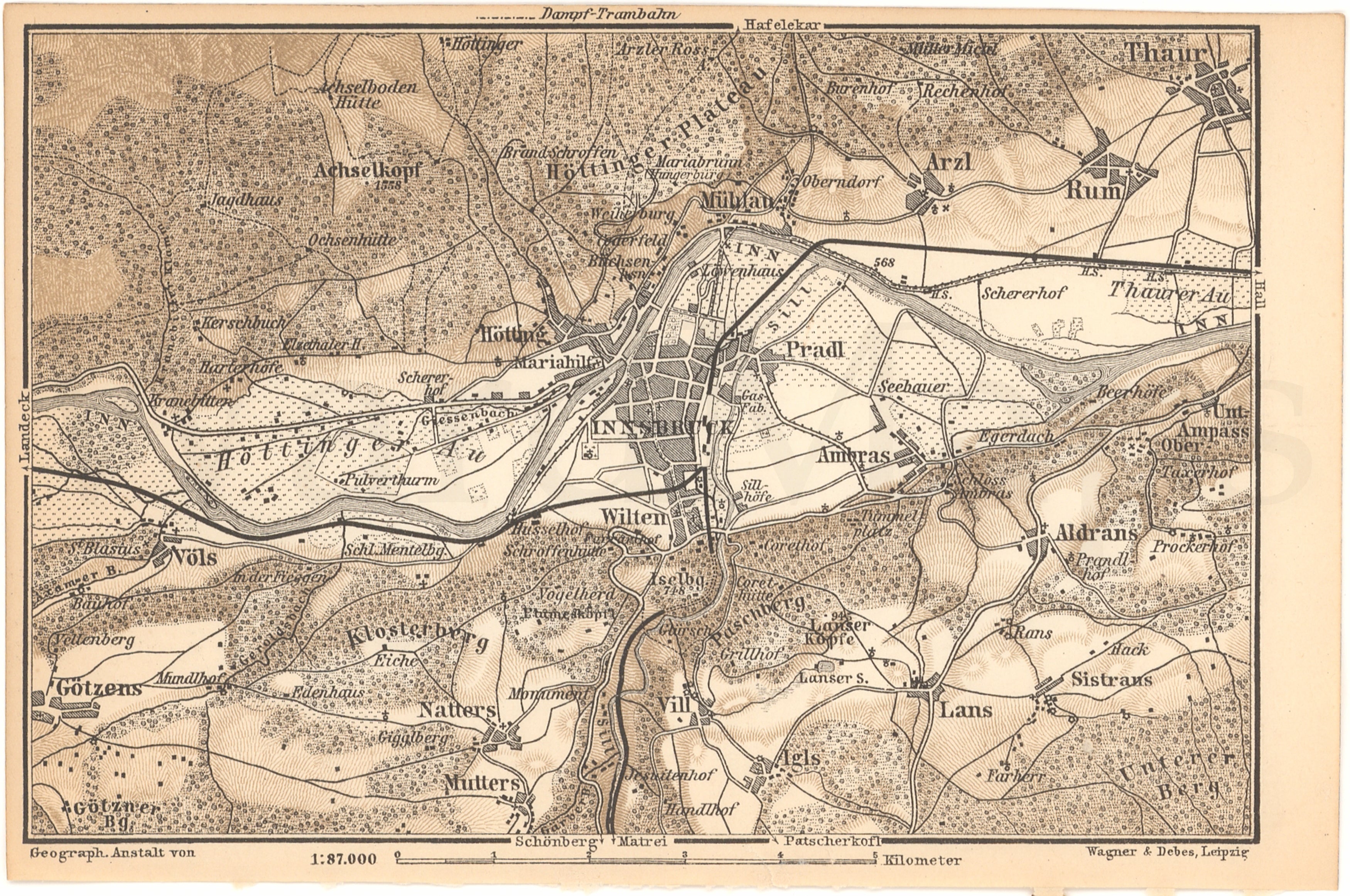 Innsbruck, Austria 1896 – WardMaps LLC