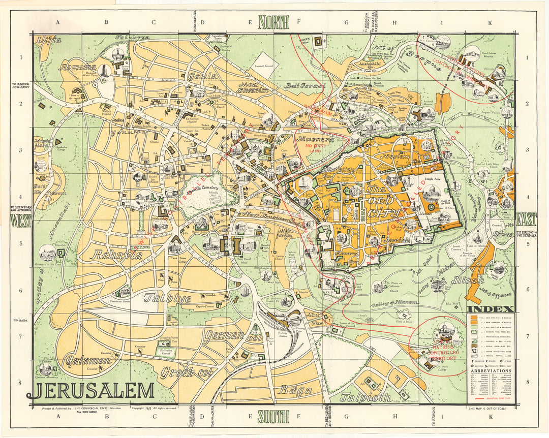 Jerusalem 1952 – WardMaps LLC