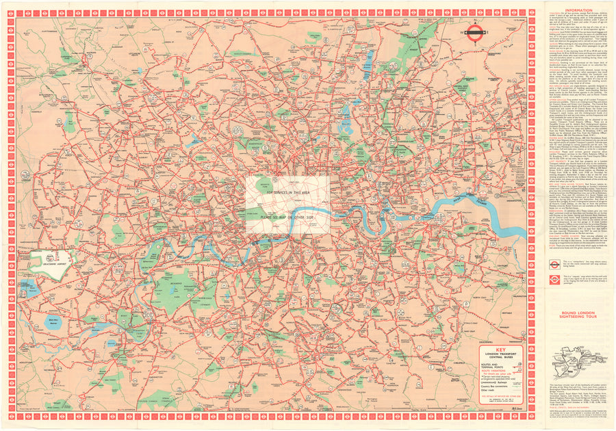 London, England 1968: Central Buses – WardMaps LLC
