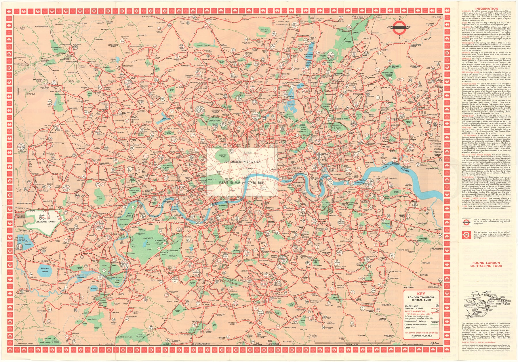 London, England 1968: Central Buses – WardMaps LLC