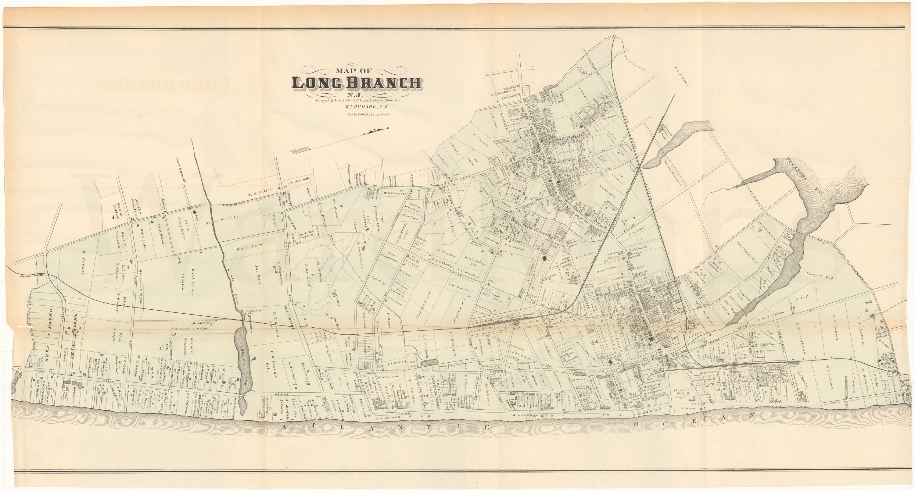 Long Branch Map Long Beach, New York City Map By Inspirowl Design