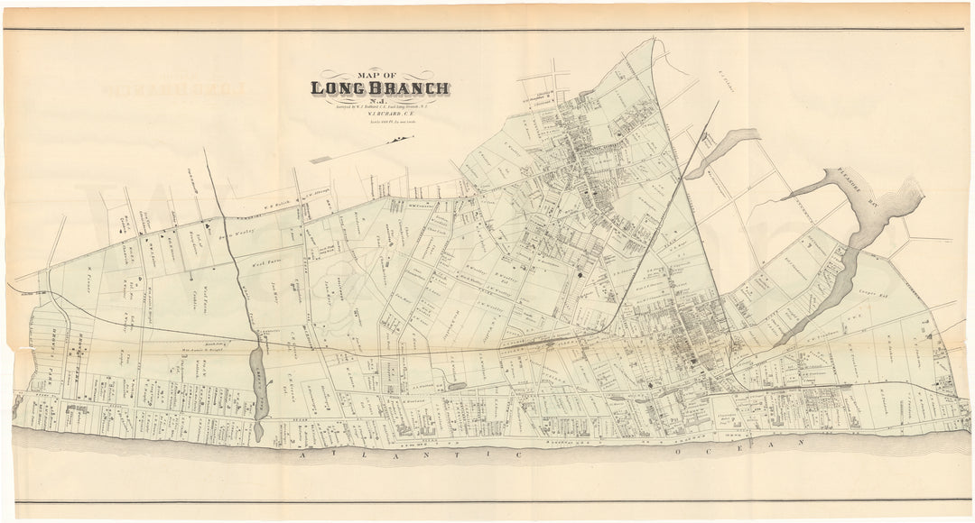Long Branch, New Jersey 1878 – WardMaps LLC