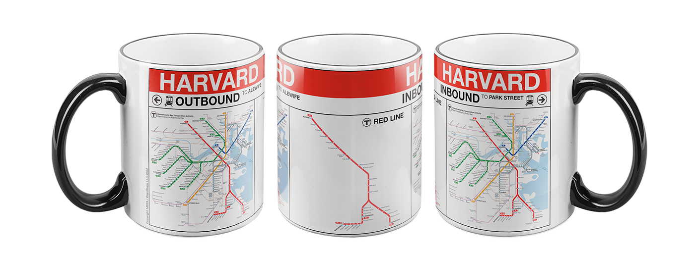 MBTA HARVARD Red Line Station Mug – WardMaps LLC