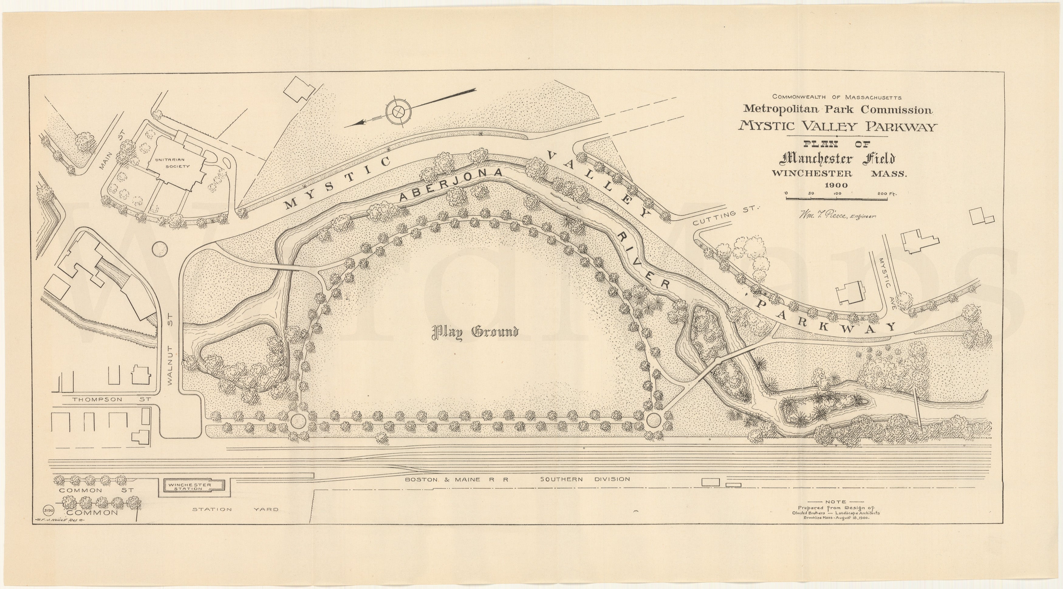 Manchester Field, Mystic Valley Parkway, Winchester, Massachusetts 190 ...