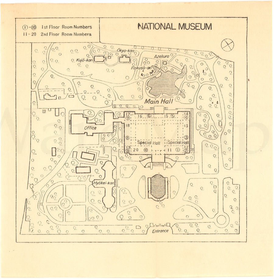 Tokyo, Japan 1952: National Museum – WardMaps LLC