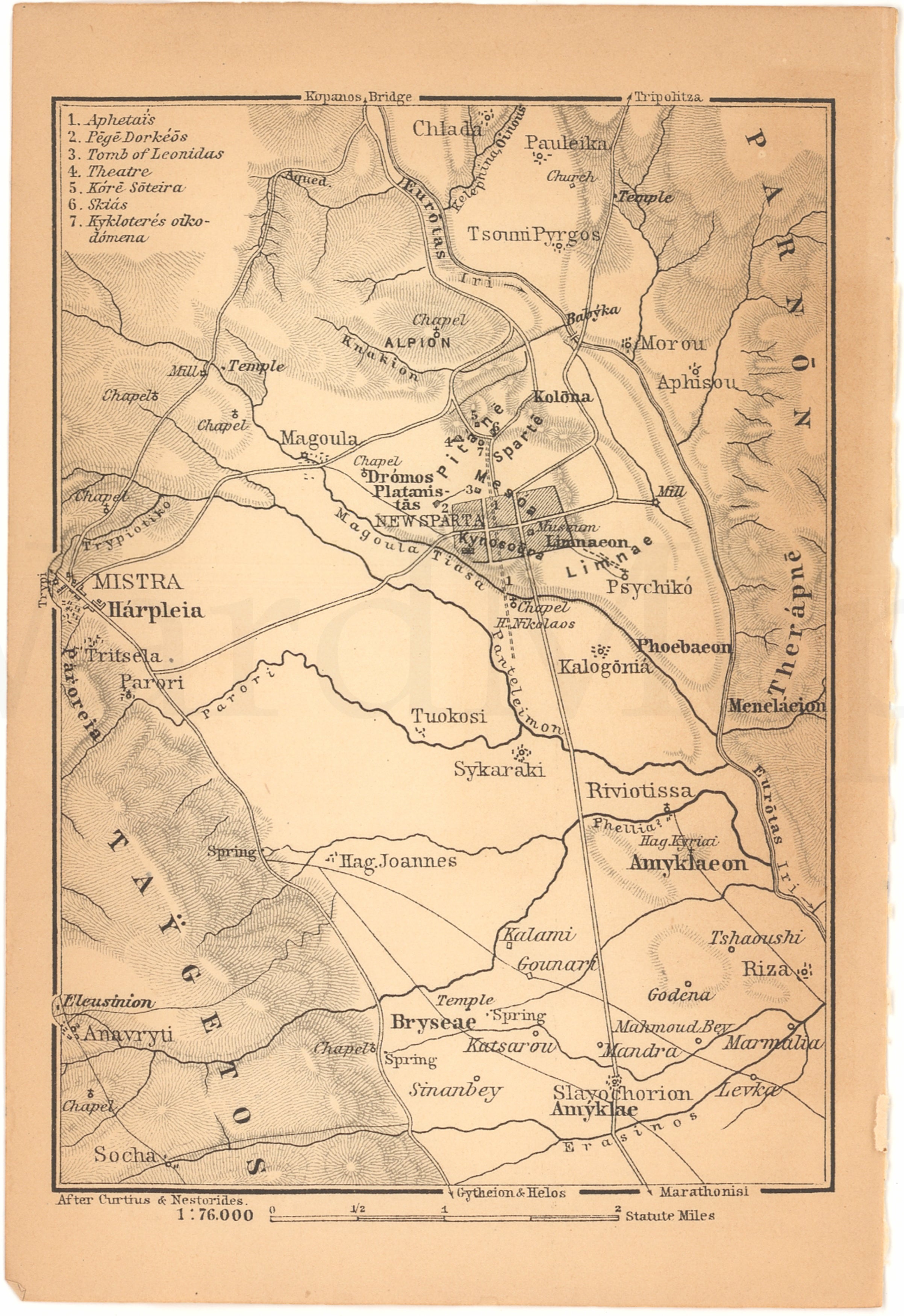 Sparta, Greece 1894 – WardMaps LLC