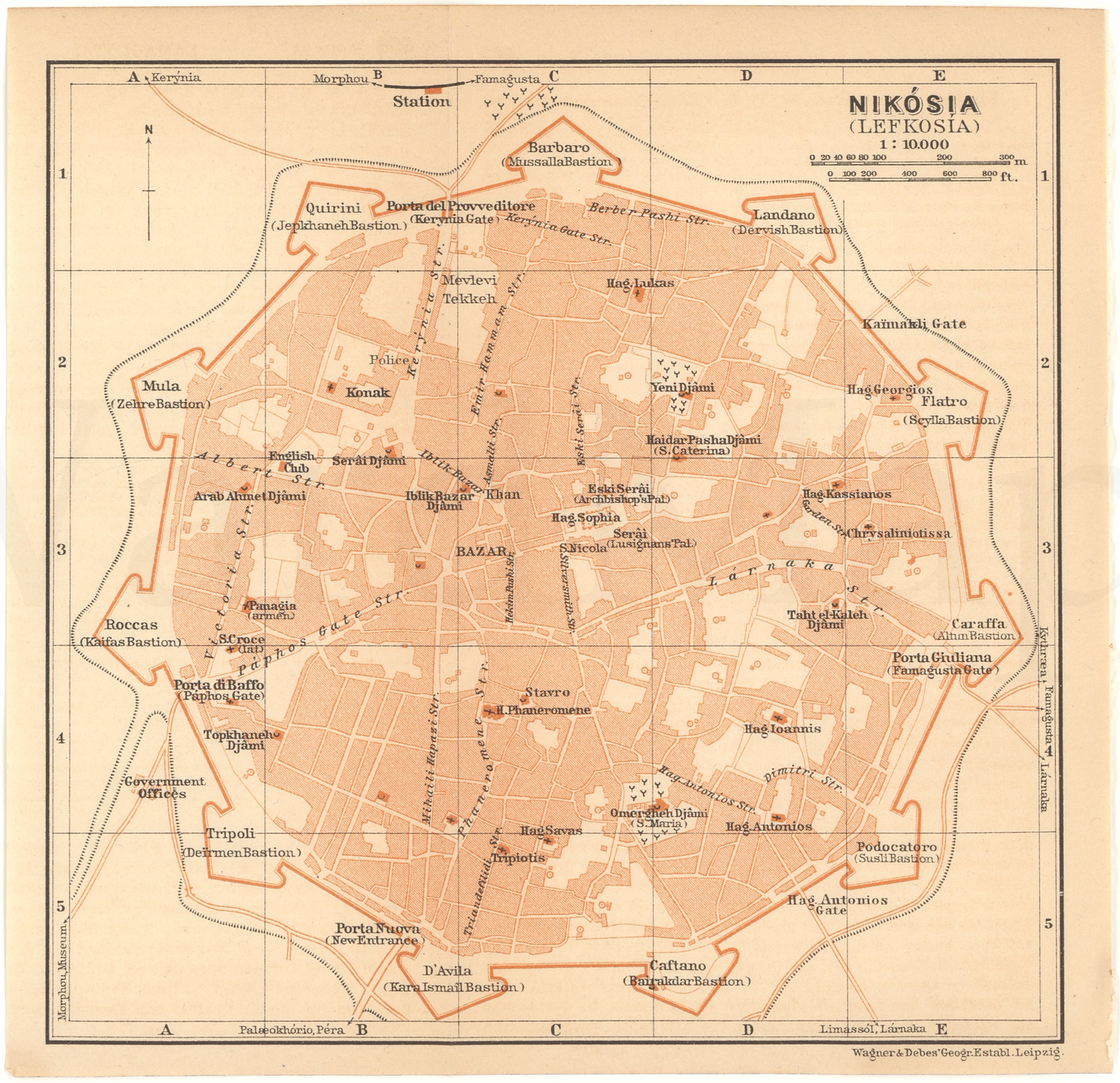 Nicosia, Cyprus 1914 – WardMaps LLC