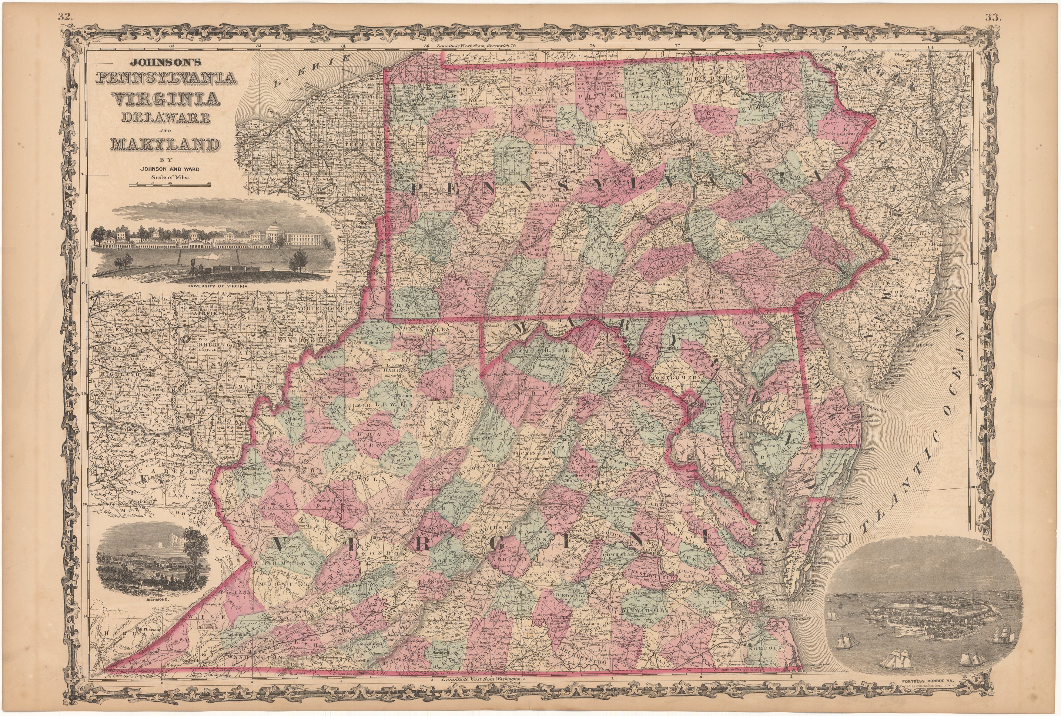 Delaware, Maryland, Pennsylvania, Virginia, and West Virginia 1862 ...