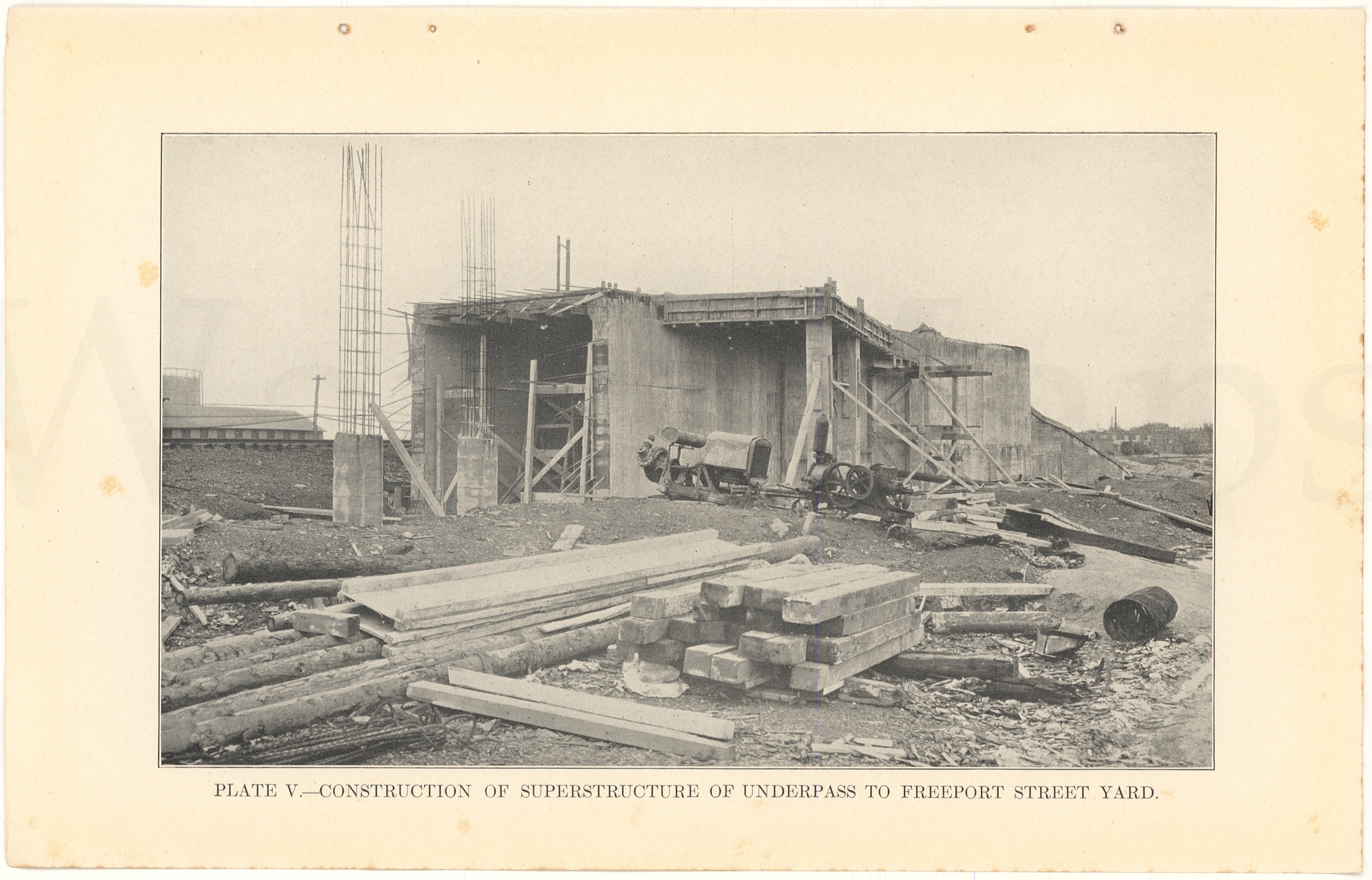 BTD Report 1926 Plate 05: Dorchester Tunnel Extension Construction at ...