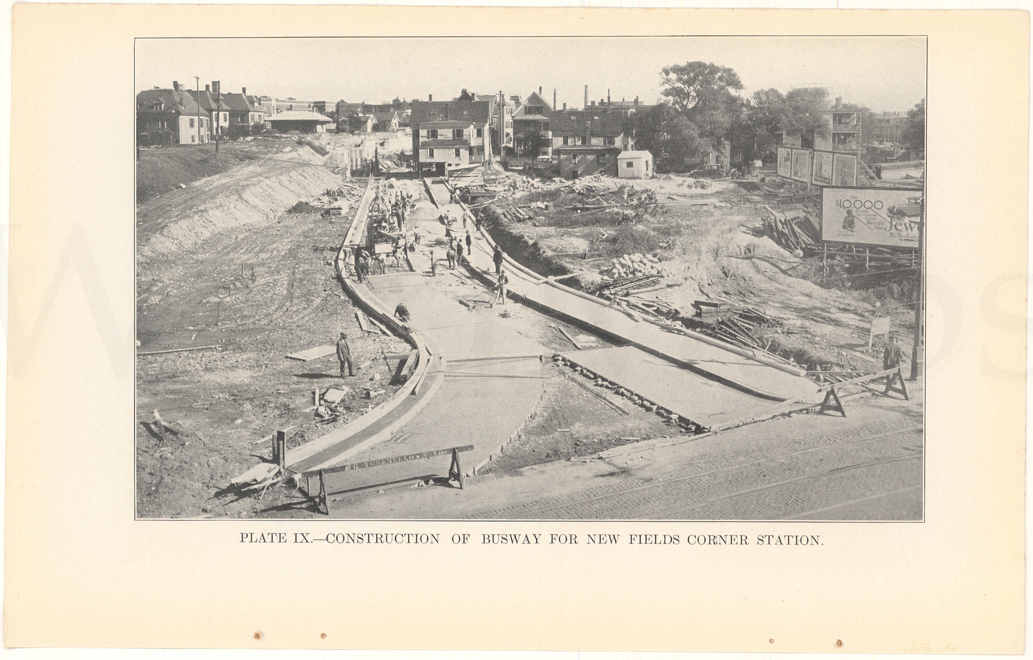 BTD Report 1926 Plate 09: Dorchester Tunnel Extension Construction at ...