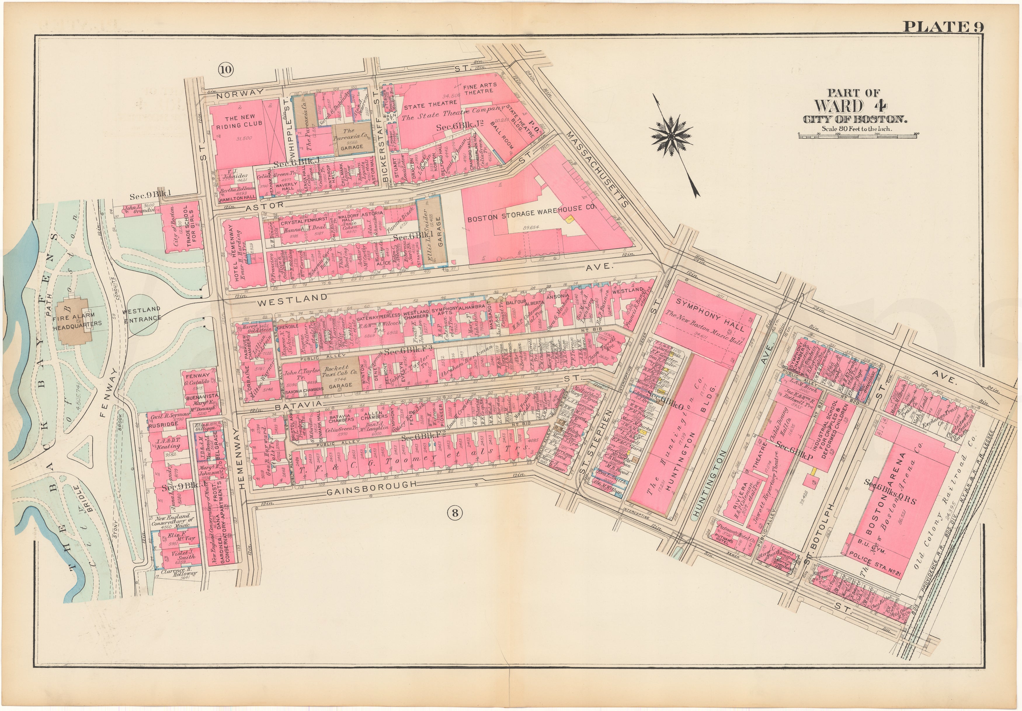 Boston, Massachusetts 1931 Plate 009 – WardMaps LLC